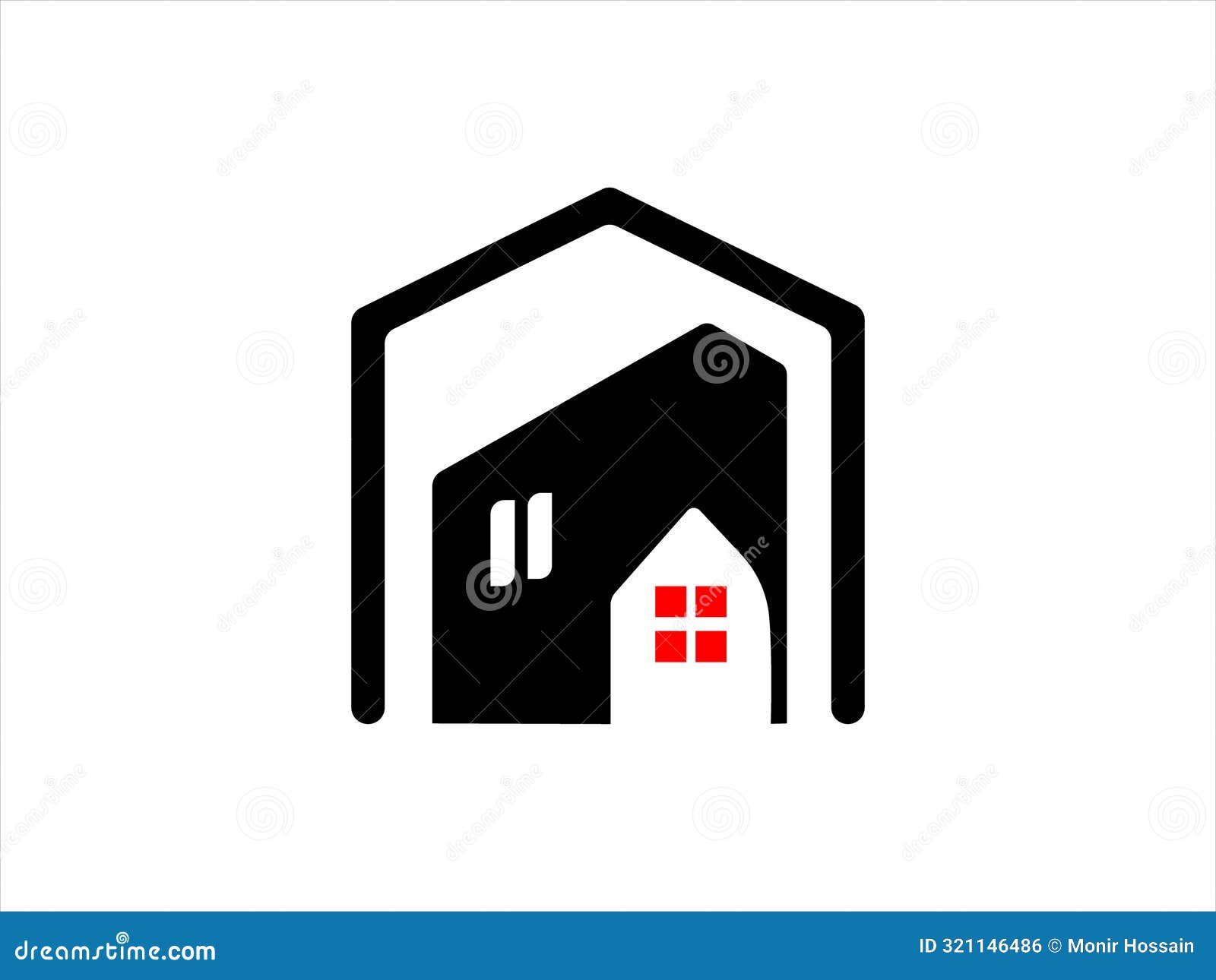 Simple house logo stock vector. Illustration of building - 321146486