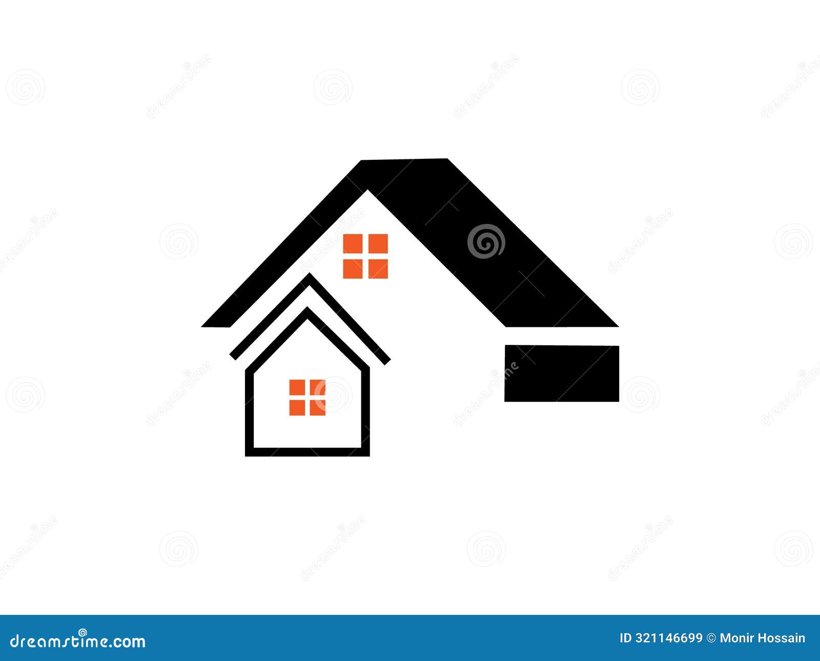 Simple house logo stock vector. Illustration of company - 321146699
