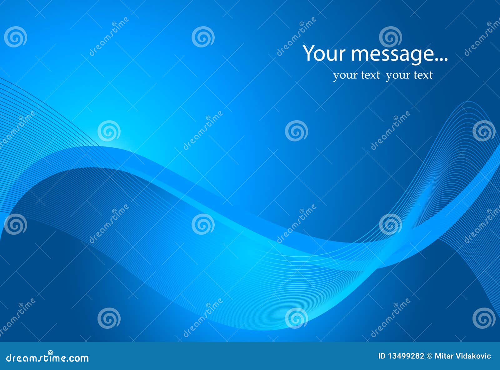 Description: Dynamic Wave Background in Blue Stock Vector ...