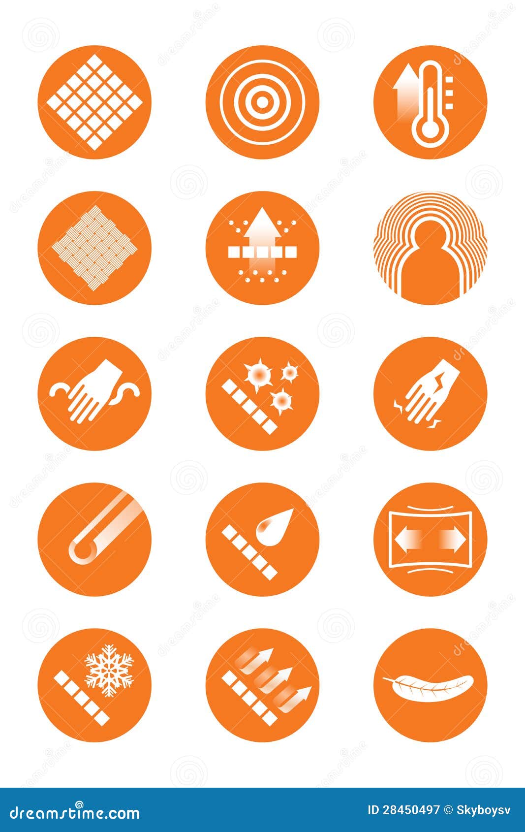 Description Icons of Clothes Stock Vector - Illustration of light ...