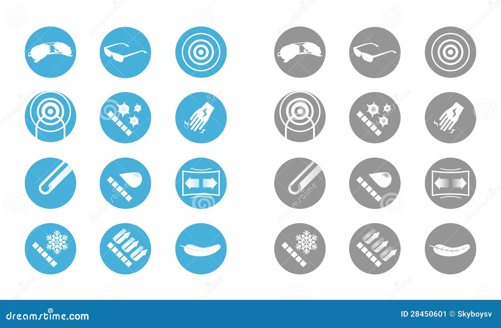 Description Icons of Glasses (gray Blue) Stock Vector - Illustration of ...