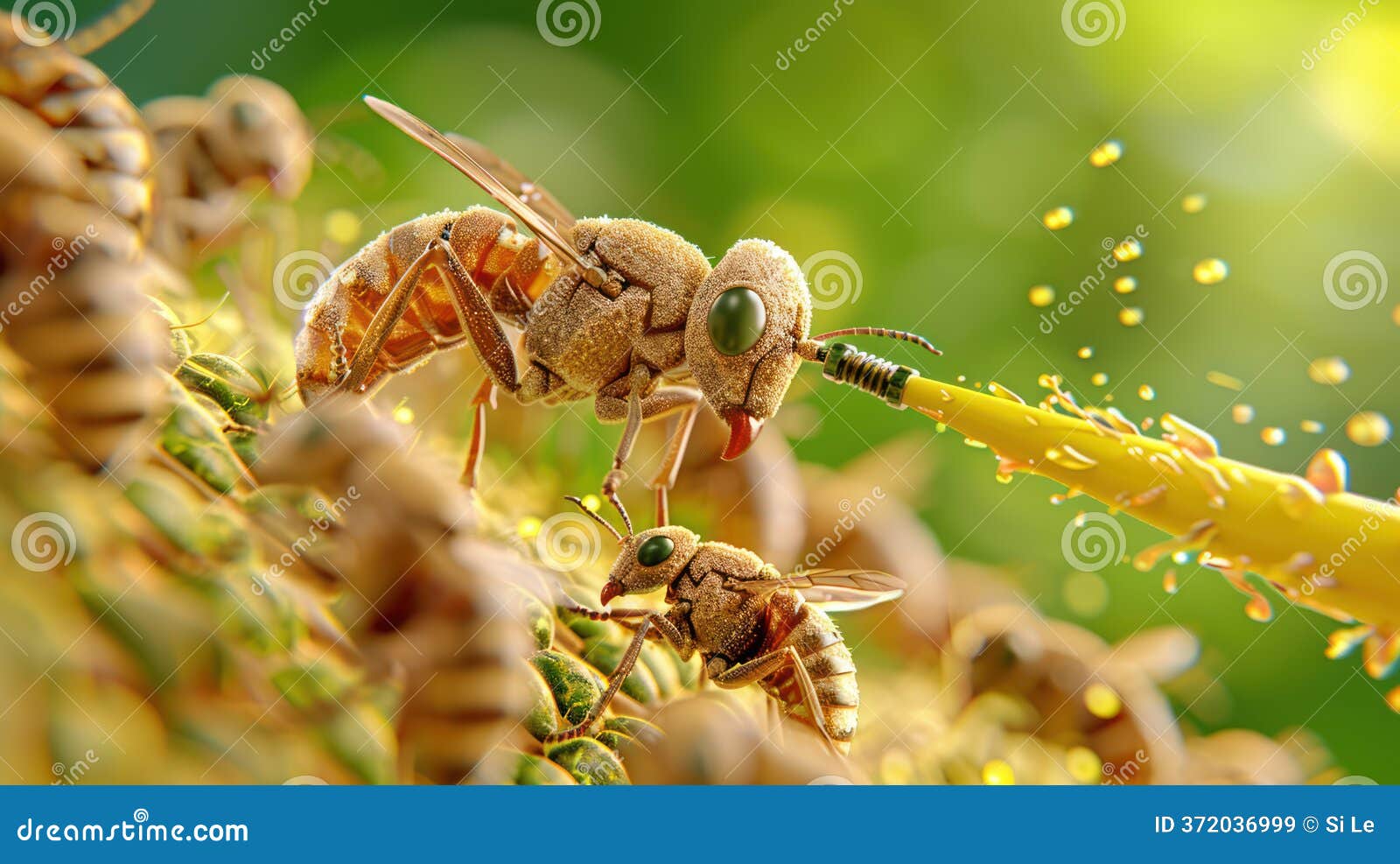 Spraying Insecticide. Crop Duster Spraying A Crop, Taken Using A ...