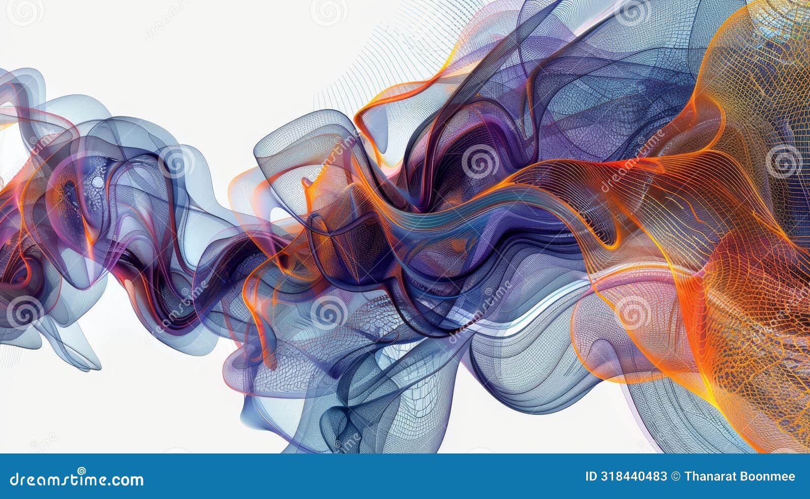 Description a Layered, Semitransparent Collage with a Complex Visual ...