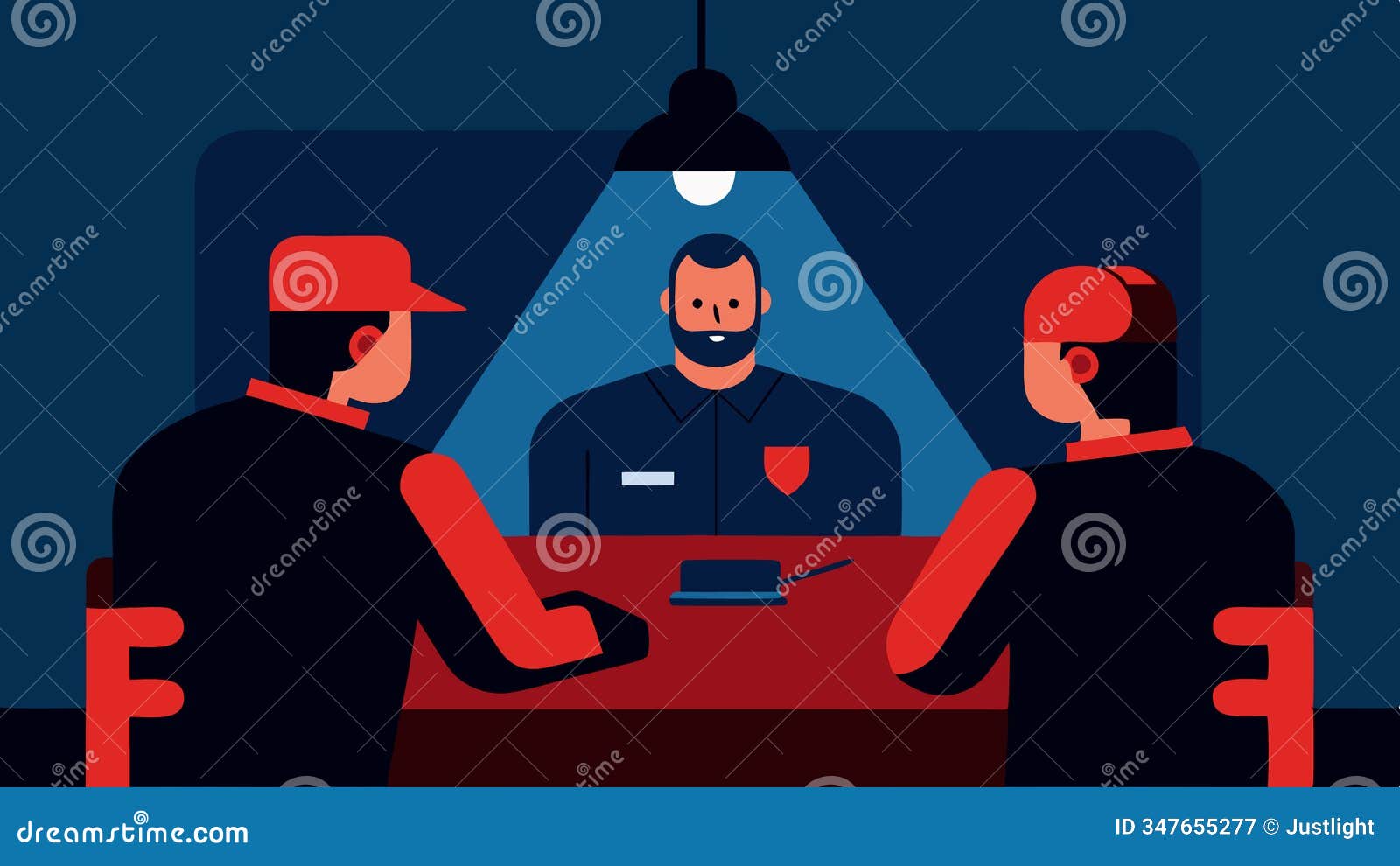 Polygraph Test Landing Page Template Set. Tiny Characters At Computer ...