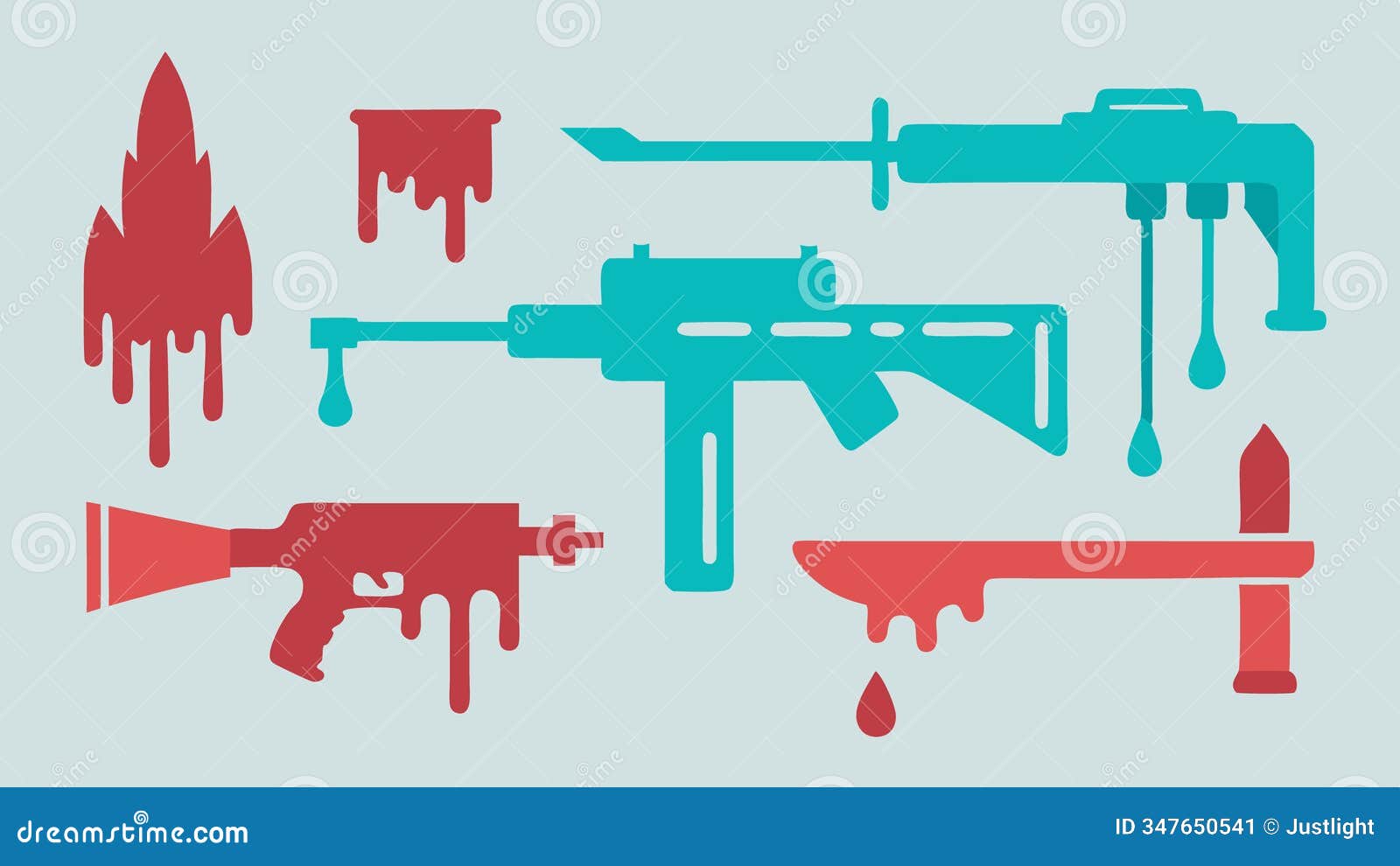 Various Weapons. Military Weapons Silhouettes. Sniper Rifles ...