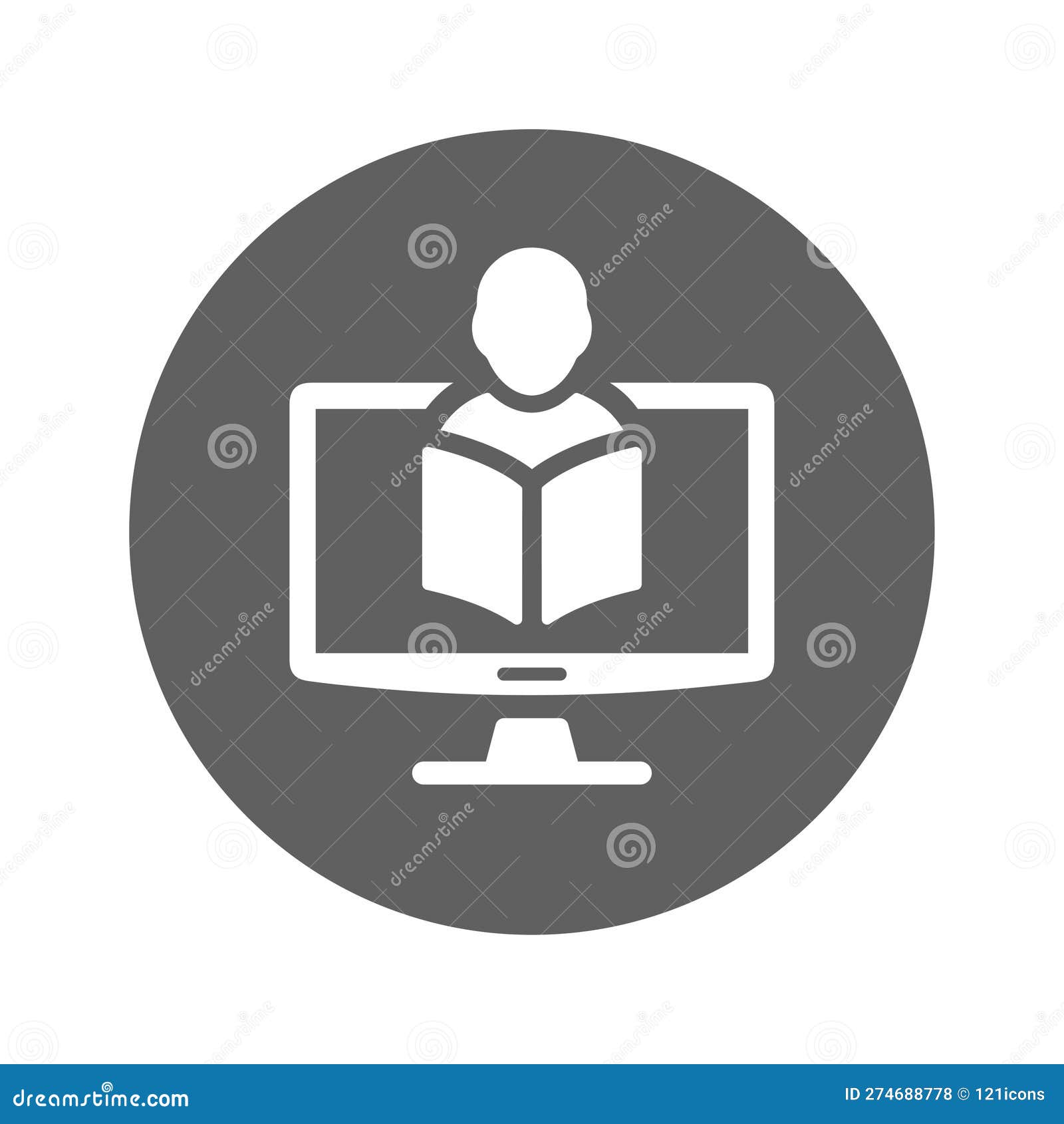 Descriptor, Expositor, Narrator Icon Stock Illustration - Illustration ...