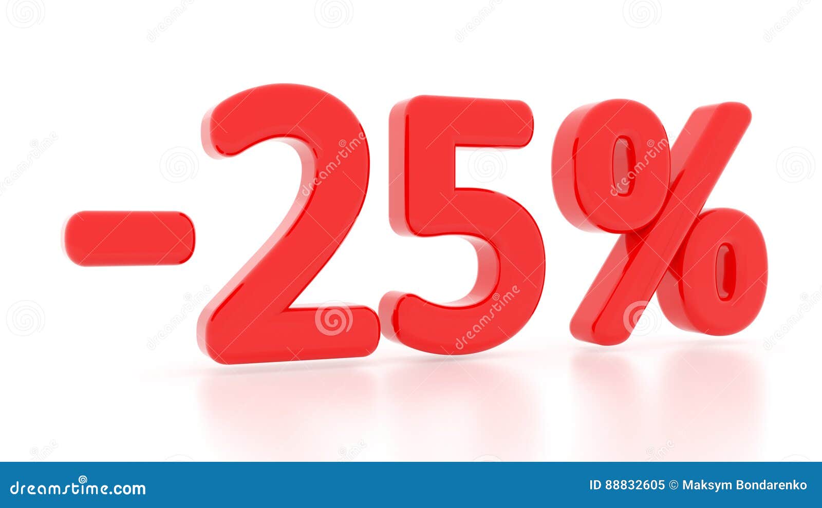 Descuento El 25 Por Ciento 3d El 25% Stock de ilustración - Ilustración ...