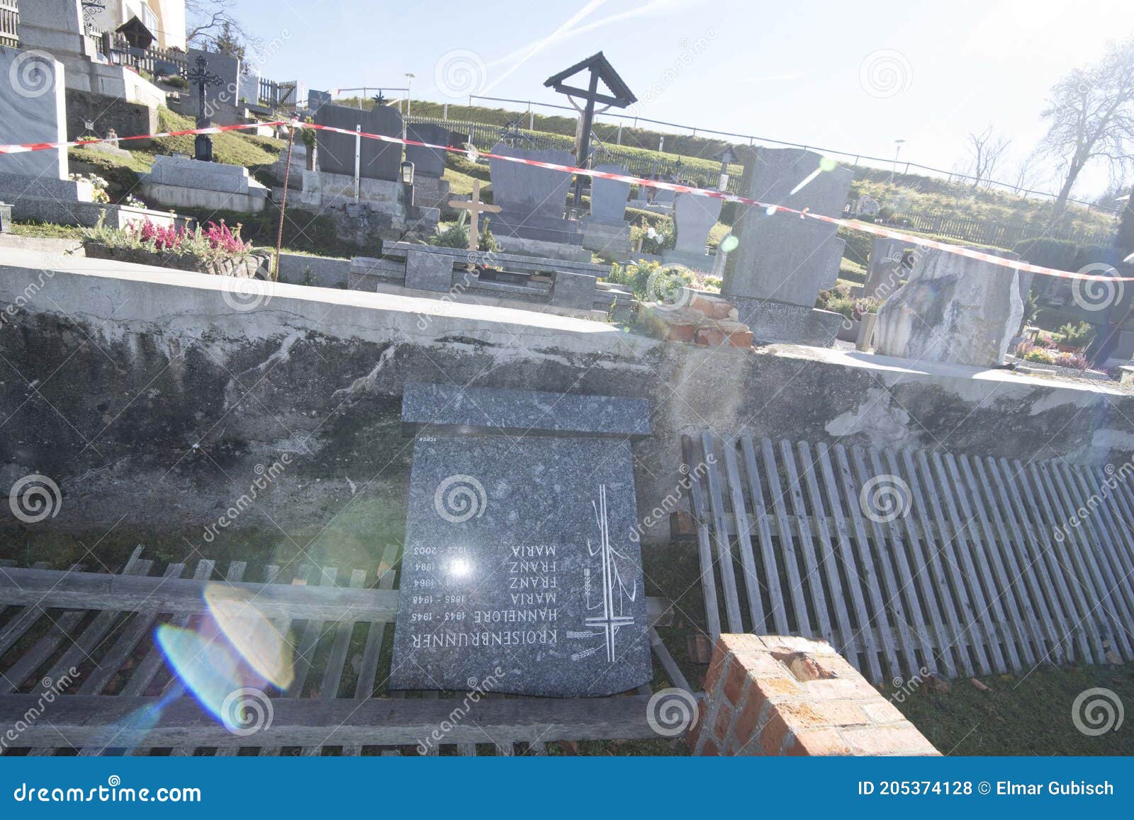 The Desecrating of Graves on a Cemetery Editorial Stock Photo - Image ...