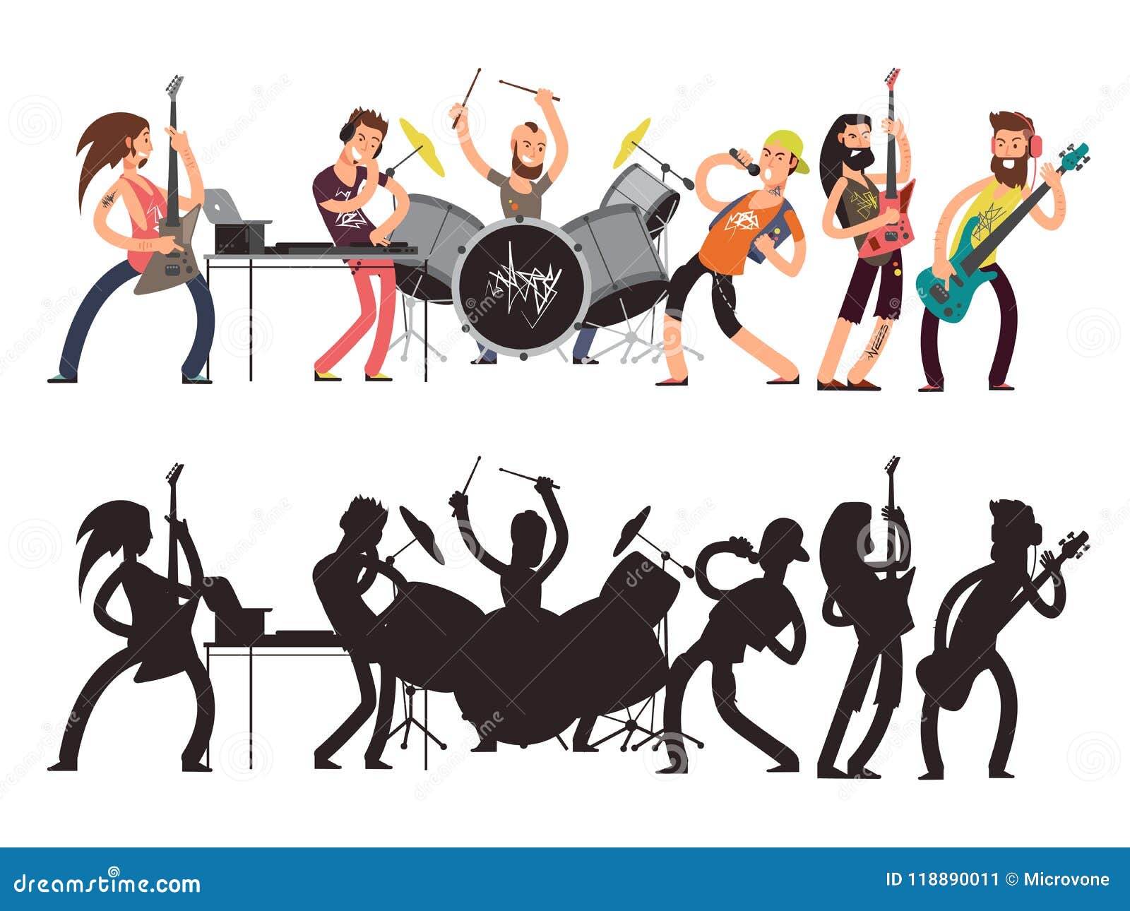 Desempenho Da Música Com Músicos Novos Conceito Liso Do Vetor Do ... Desempenho Da Música Com Músicos Novos Conceito Liso Do Vetor Do ...