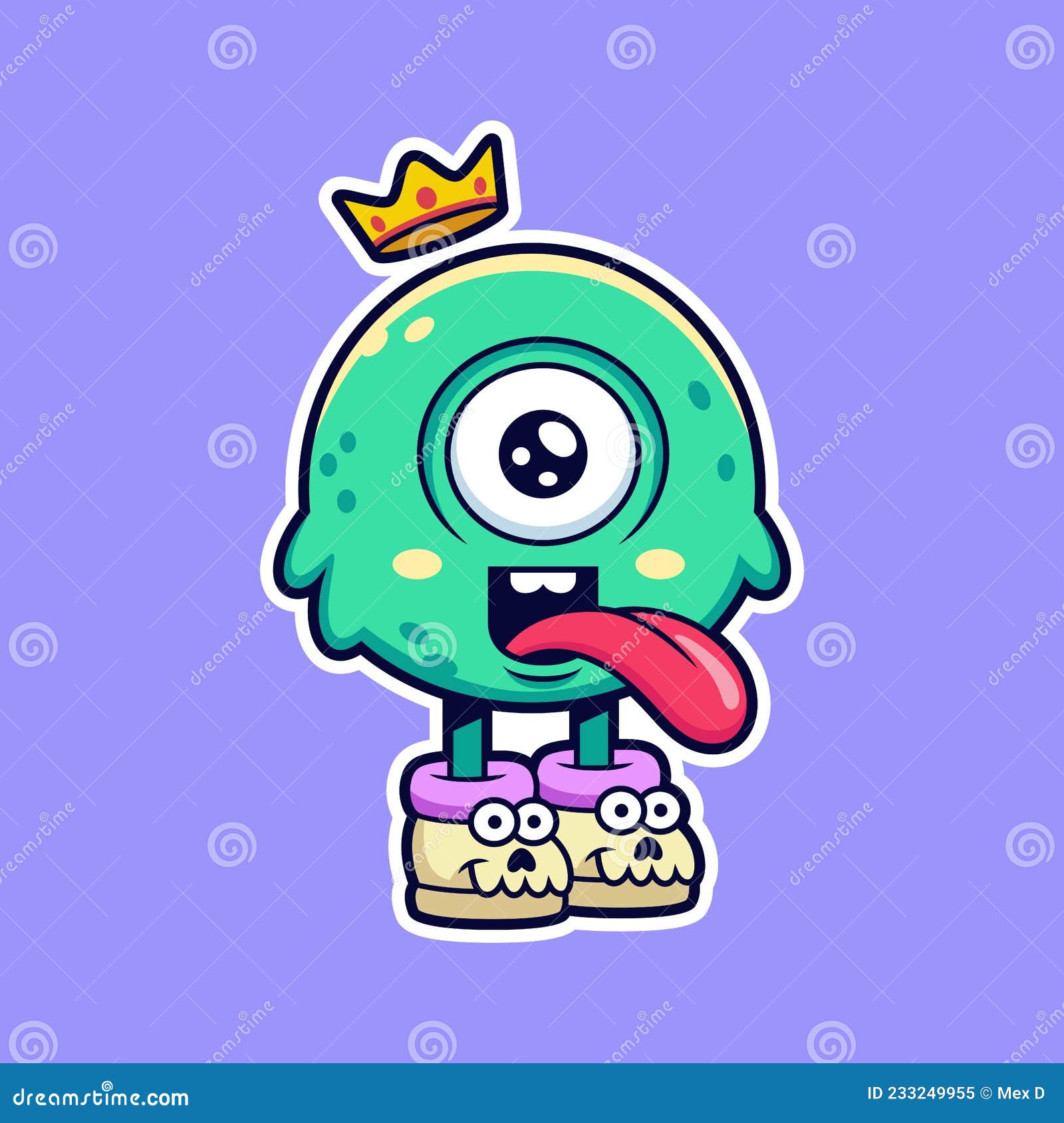 Desenho Animado De Monstro Fofo Ilustração do Vetor - Ilustração de ...