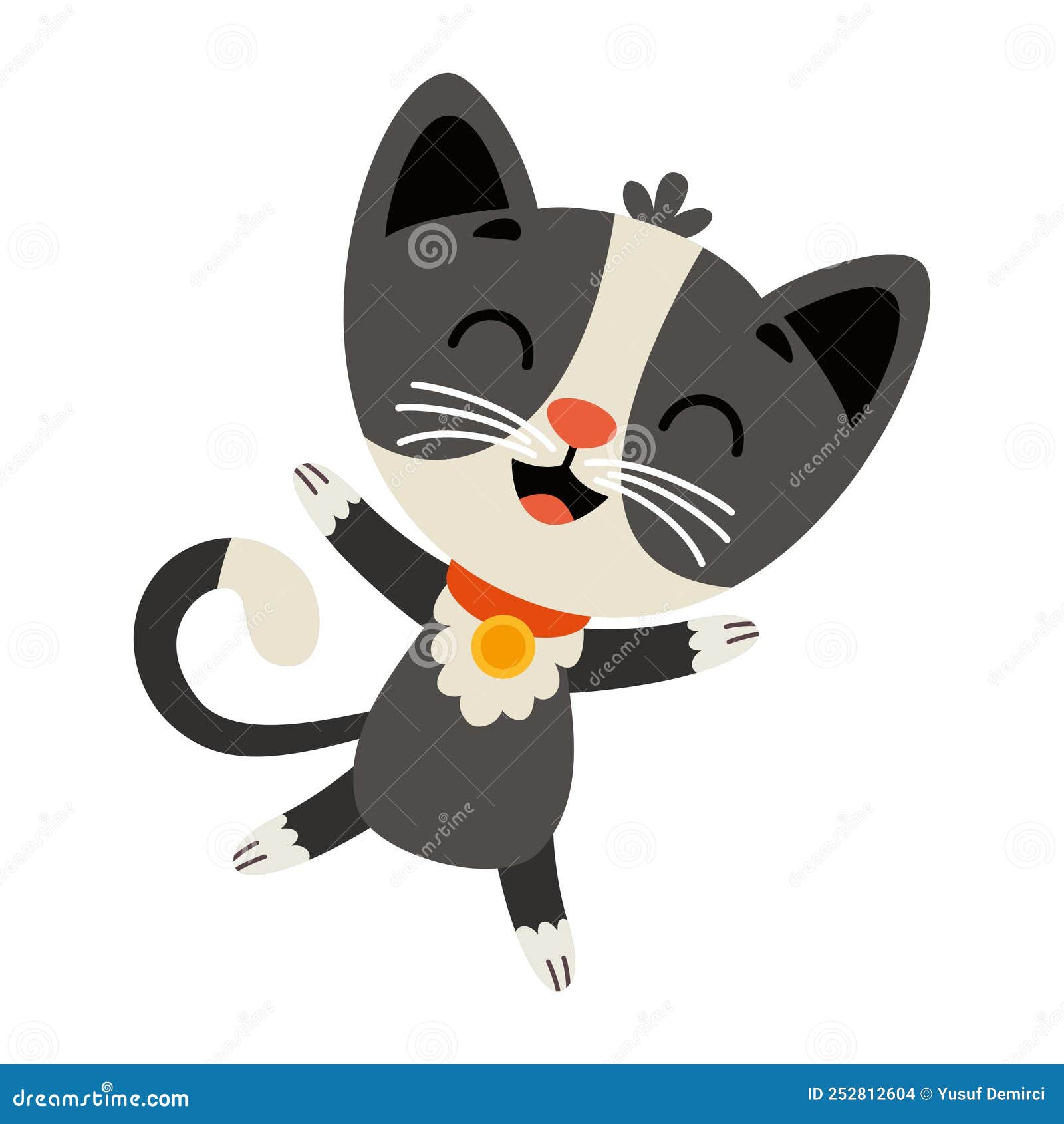 Desenho animado de um gato ilustração stock. Ilustração de cartoon ... Desenho animado de um gato ilustração stock. Ilustração de cartoon ...