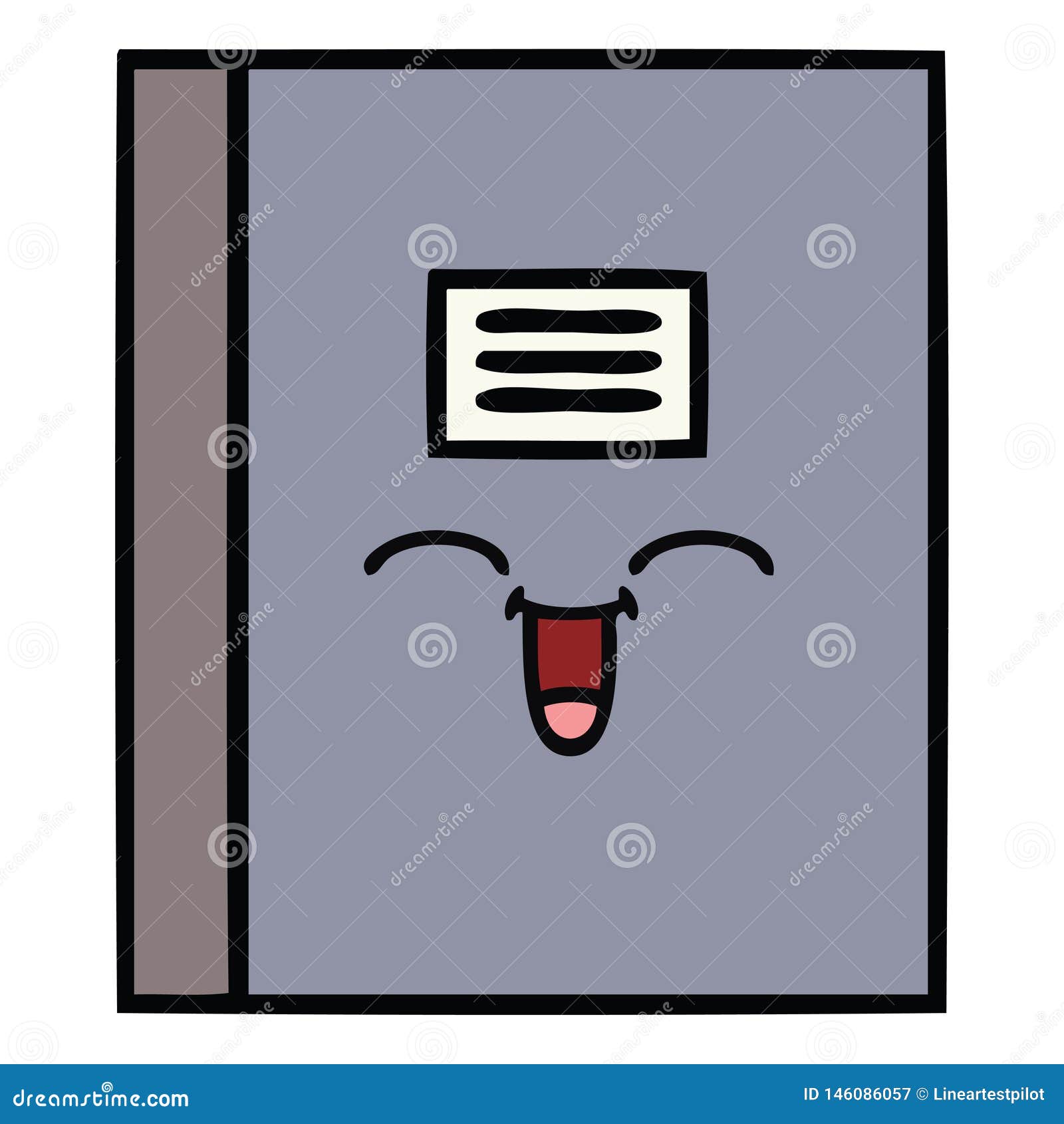 Desenho Animado De Um Notebook Ilustração do Vetor - Ilustração de arte ...