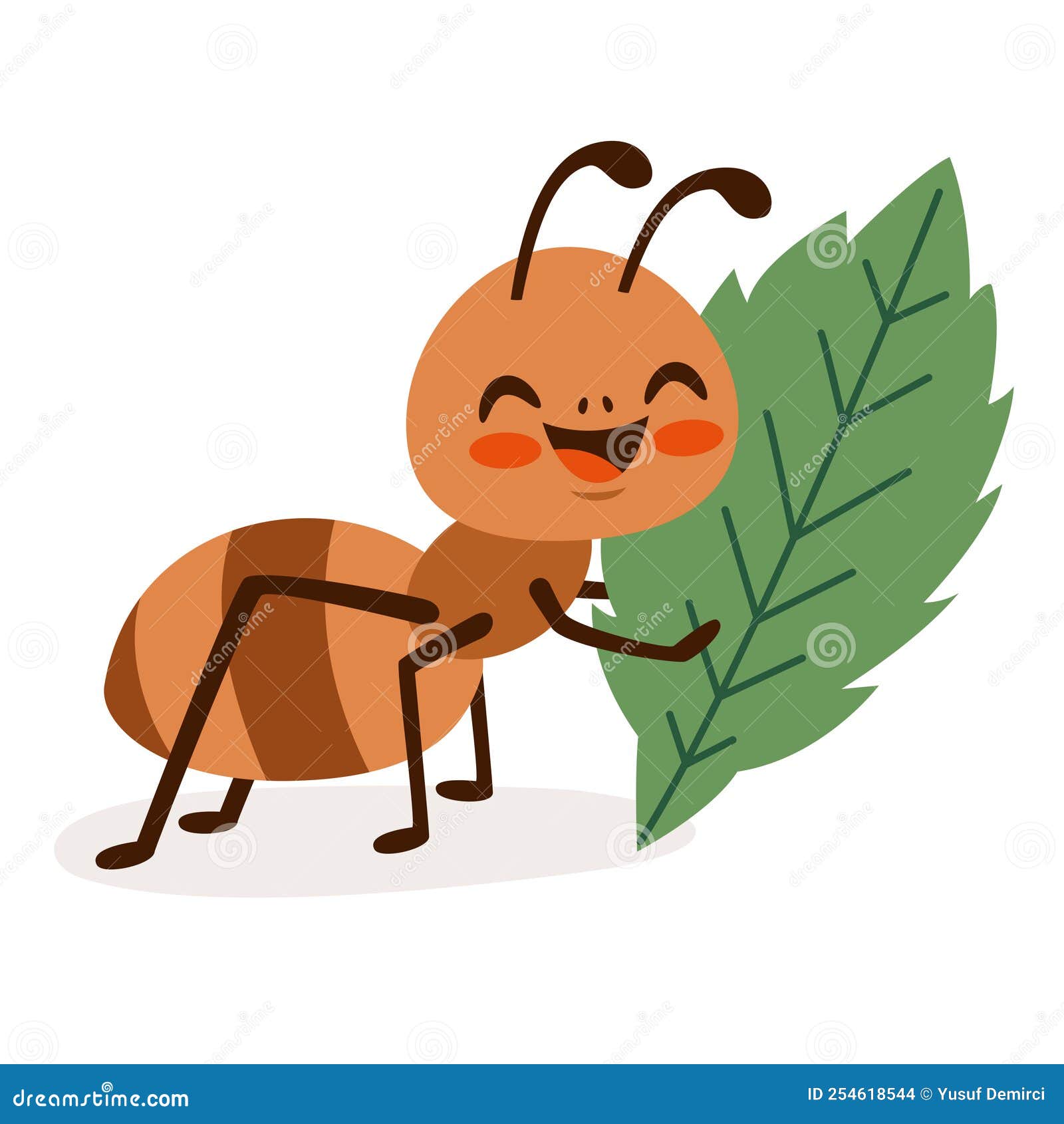 Desenho Animado De Uma Formiga Ilustração Stock - Ilustração de insetos ...