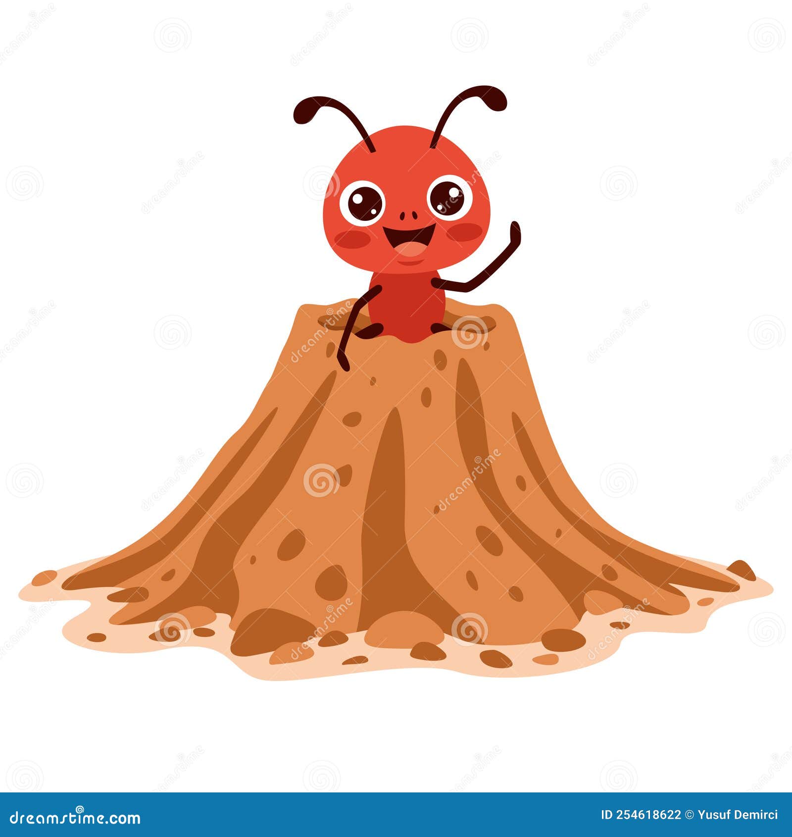 Desenho Animado De Uma Formiga Ilustração do Vetor - Ilustração de erro ...