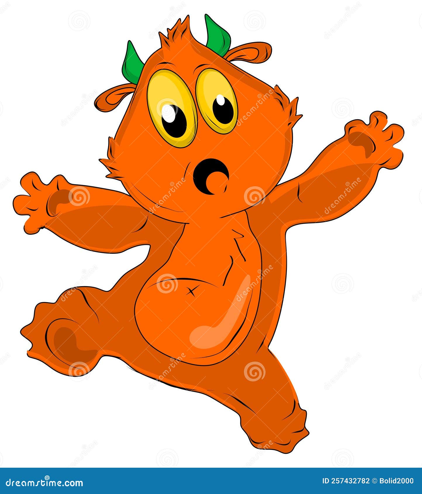 Desenho animado ilustração stock. Ilustração de susto - 257432782