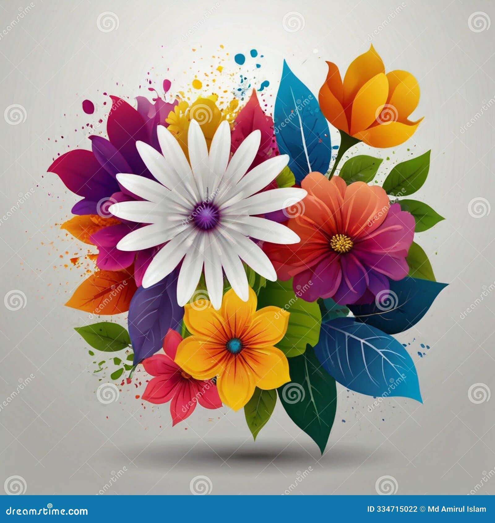 Desenho De Flor Nova Imagem De Estilo Ilustração Stock - Ilustração de ...