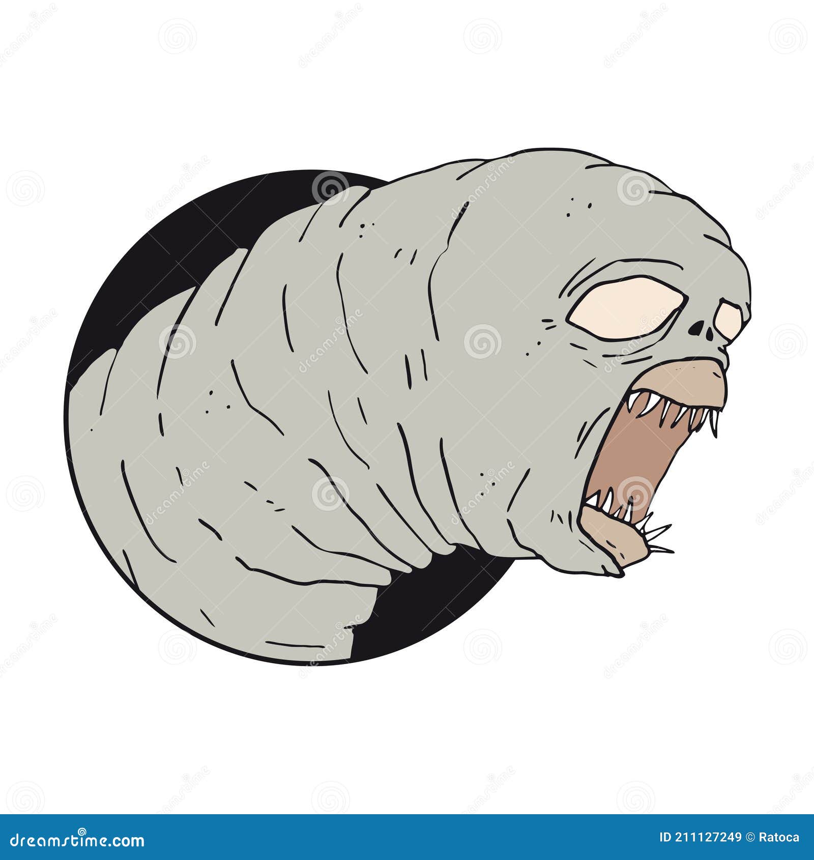 Desenho de monstro feio ilustração do vetor. Ilustração de mistério ...