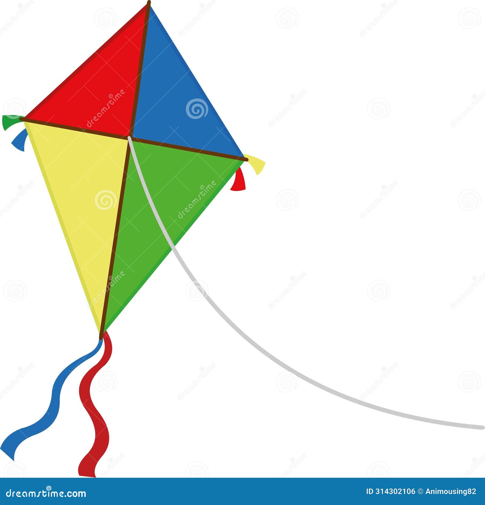 Desenho de pipa vetorial ilustração do vetor. Ilustração de fluxo ...