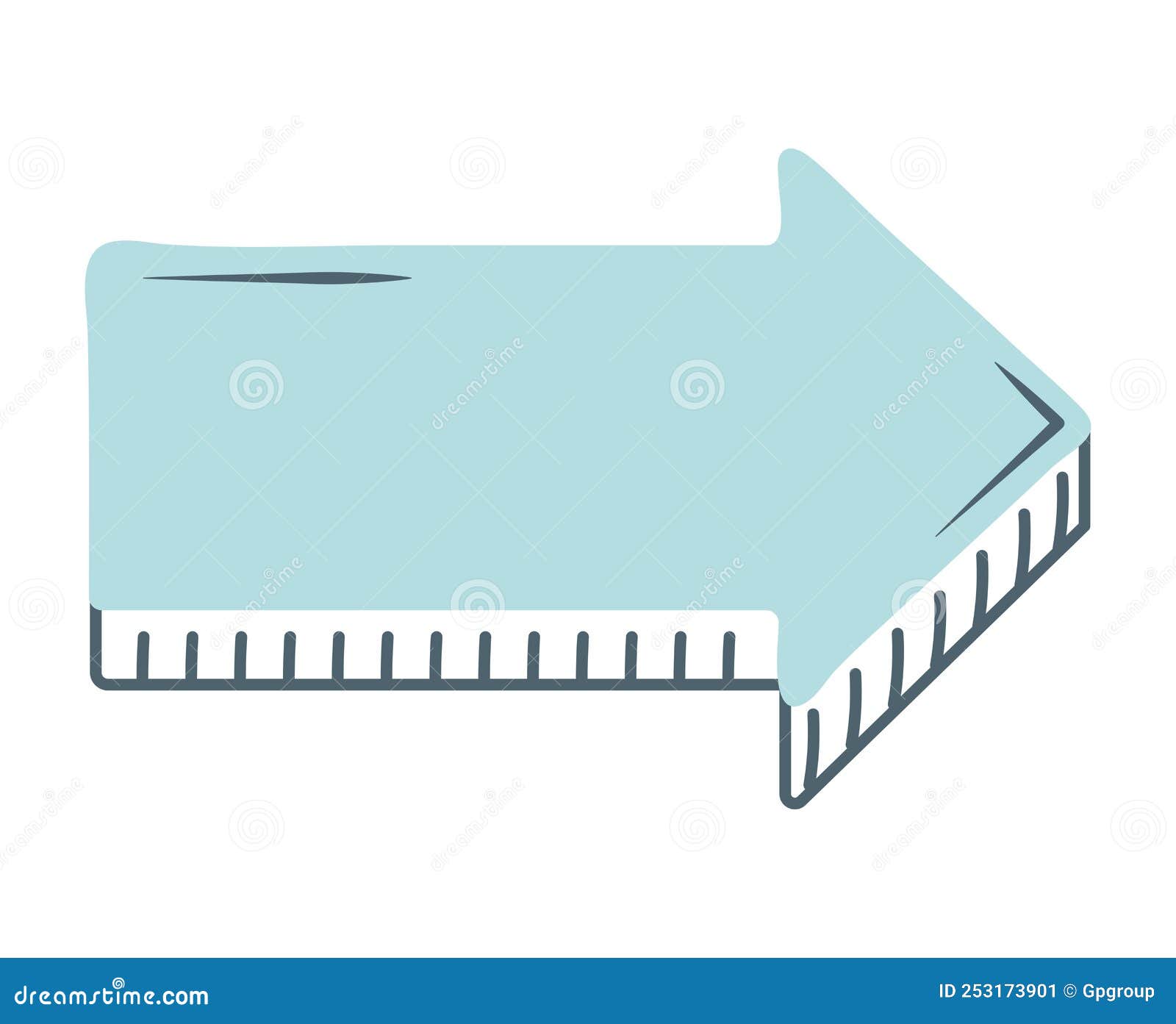 Desenho de seta azul ilustração stock. Ilustração de rabisco - 253173901