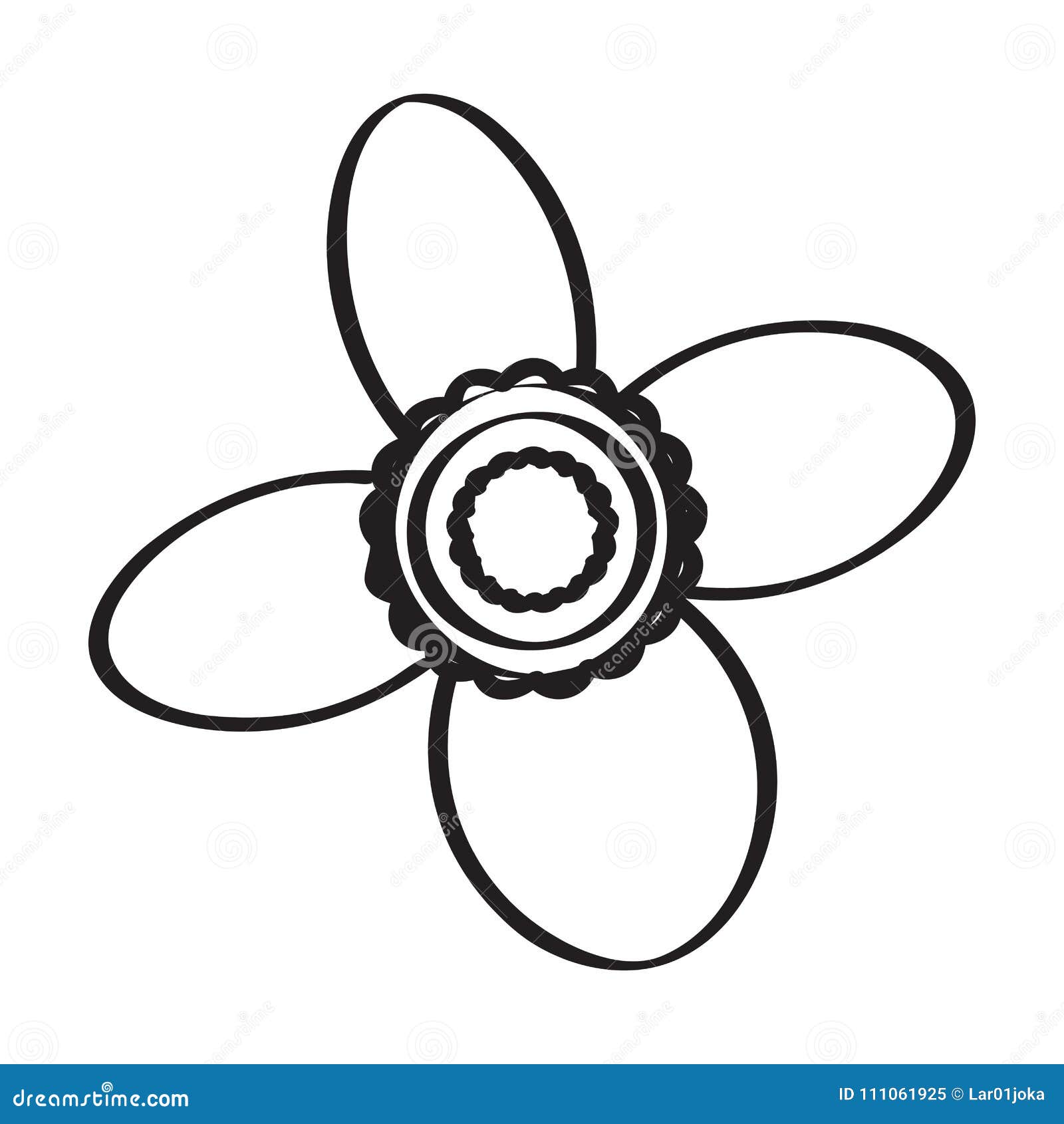 Desenho de uma flor ilustração do vetor. Ilustração de fresco - 111061925