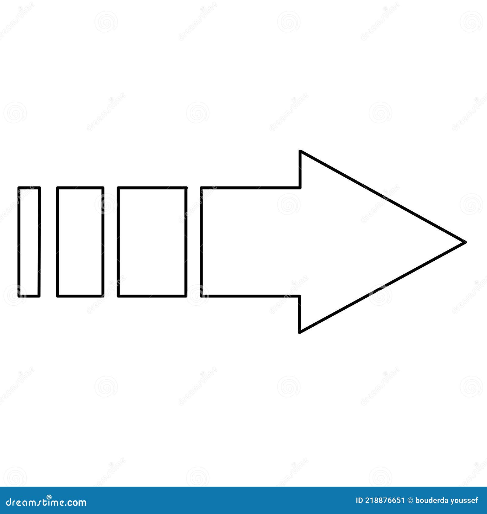 Desenho de uma seta ilustração stock. Ilustração de planta - 218876651