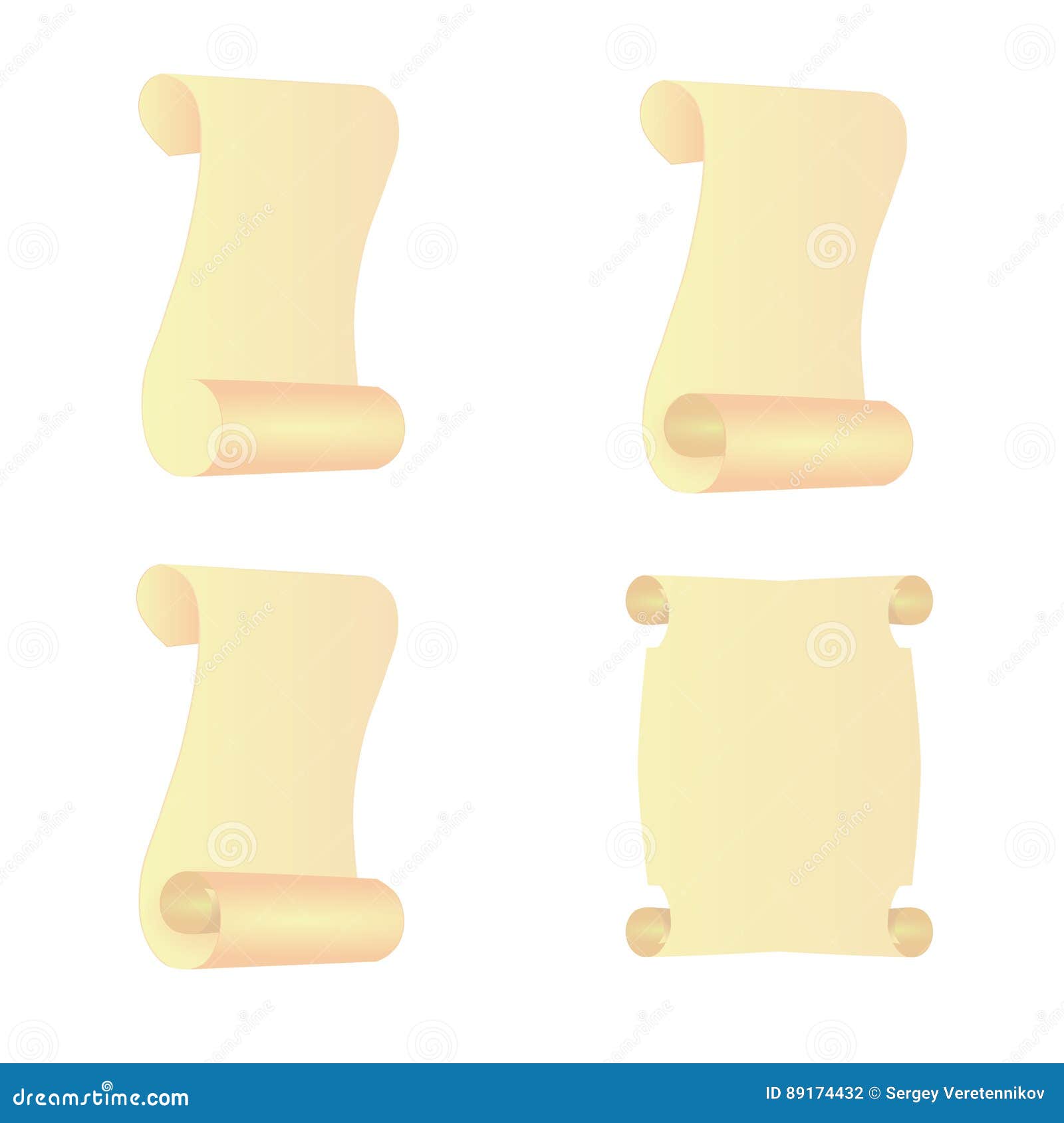 Desenho do papiro ilustração do vetor. Ilustração de papel - 89174432