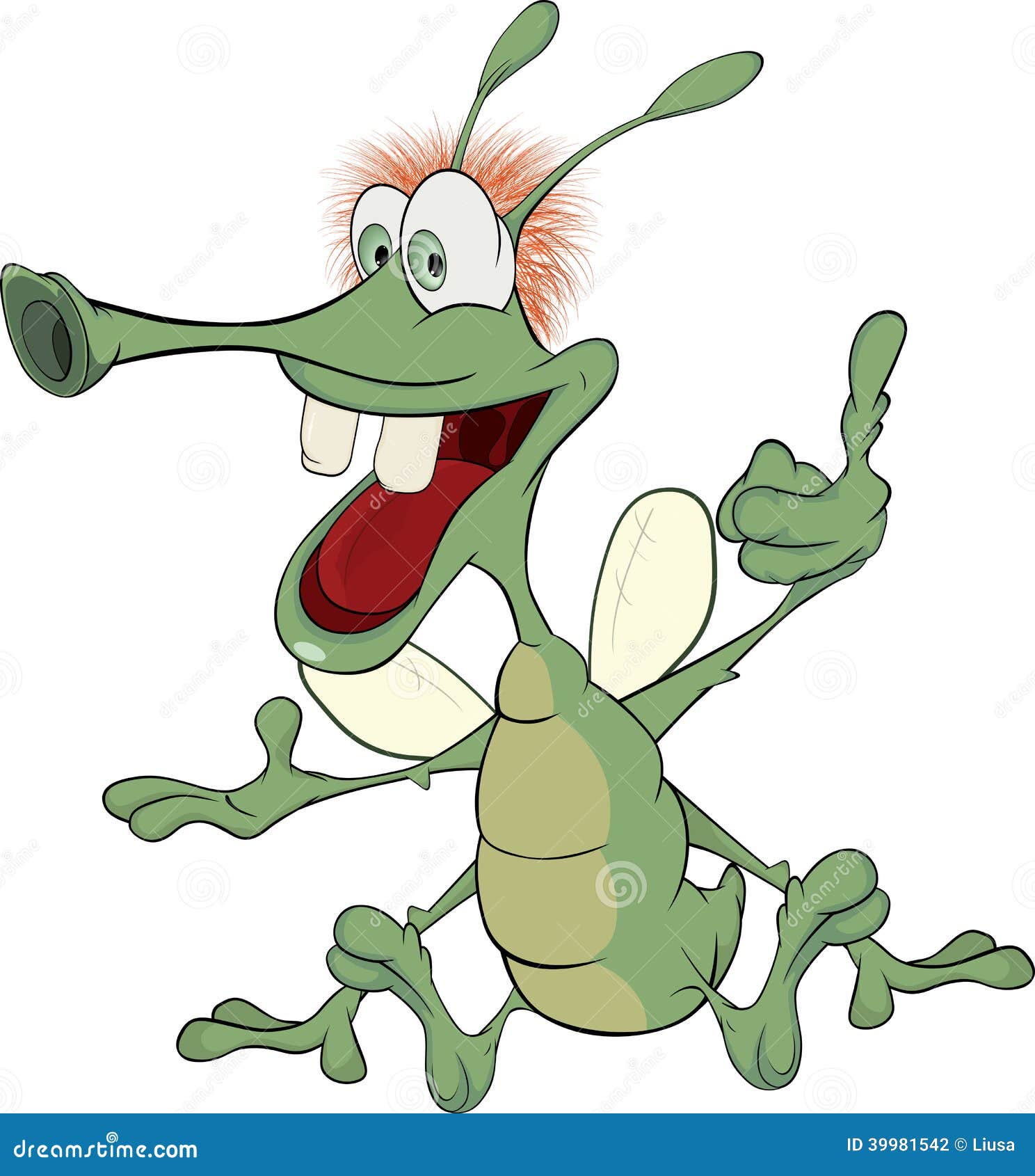 Desenhos Animados Alegres Do Inseto Ilustração do Vetor - Ilustração de ...