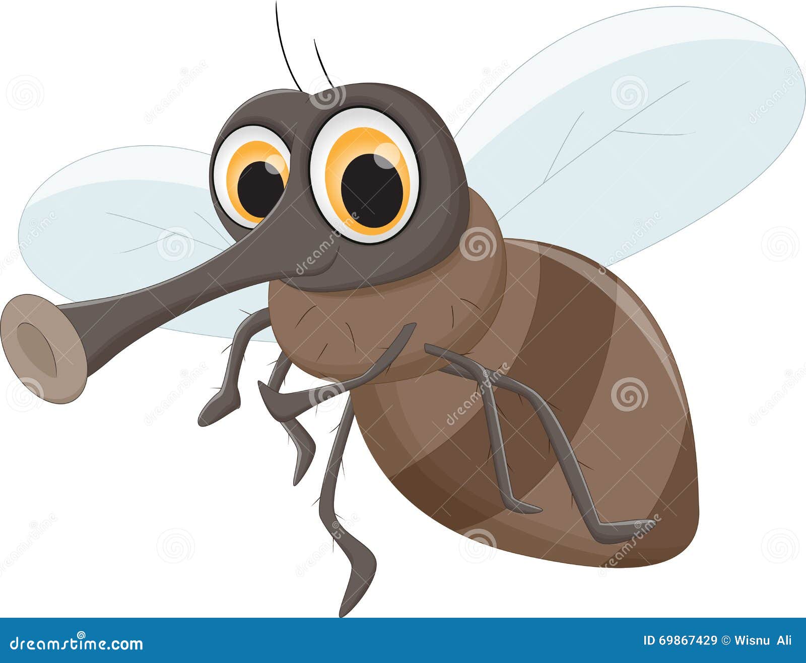 Desenhos Animados Bonitos Da Mosca Ilustração do Vetor - Ilustração de ...