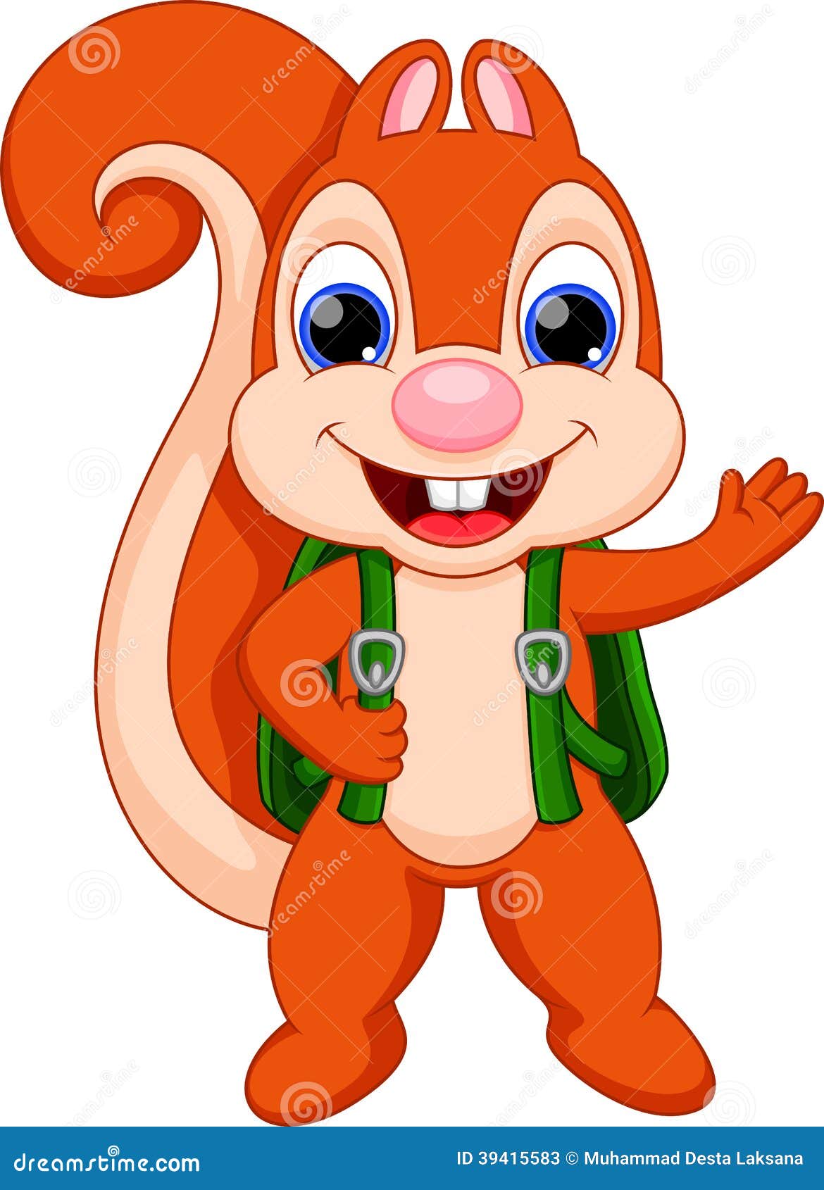 Desenhos Animados Bonitos Do Esquilo Ilustração Stock - Ilustração de ...