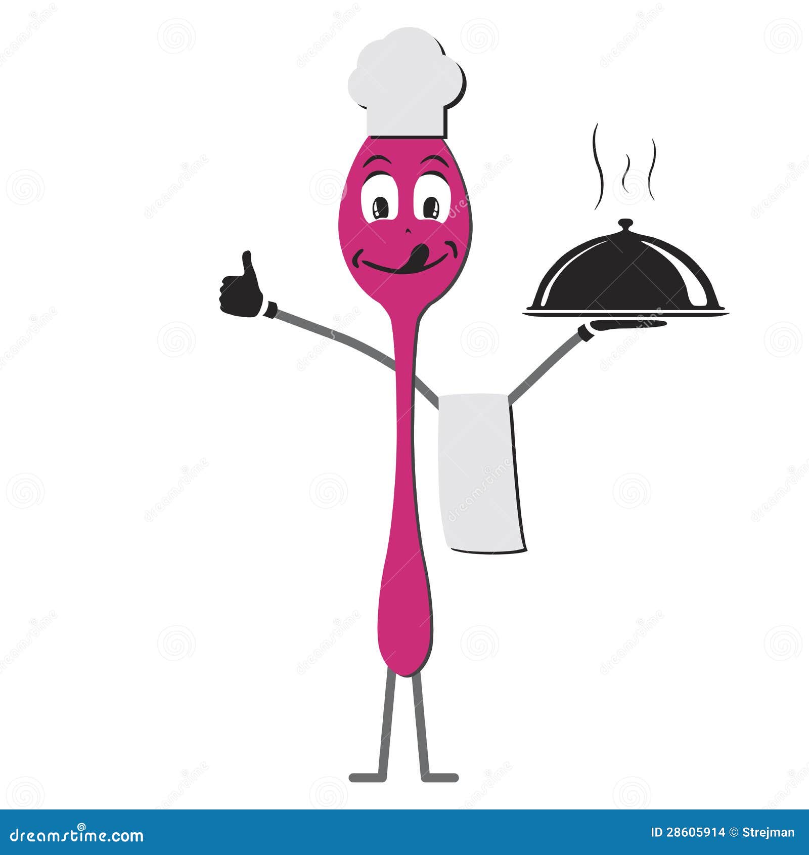 Desenhos Animados Da Colher Ilustração do Vetor - Ilustração de feliz ...