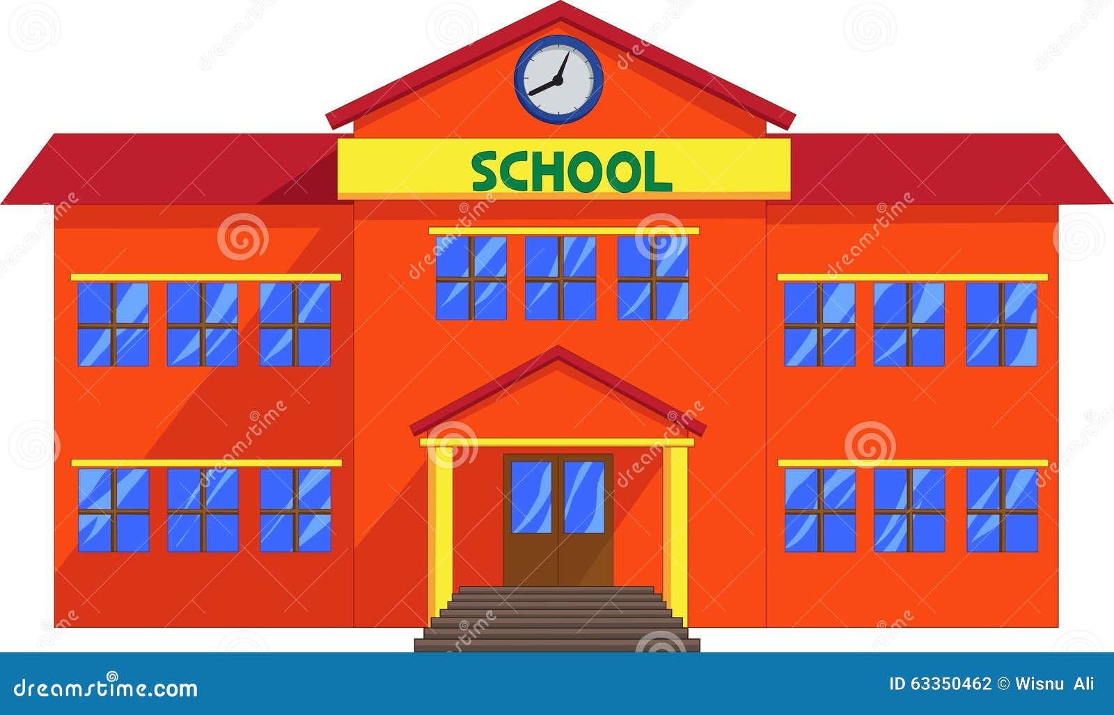 Desenhos Animados Da Escola Ilustração do Vetor - Ilustração de ...