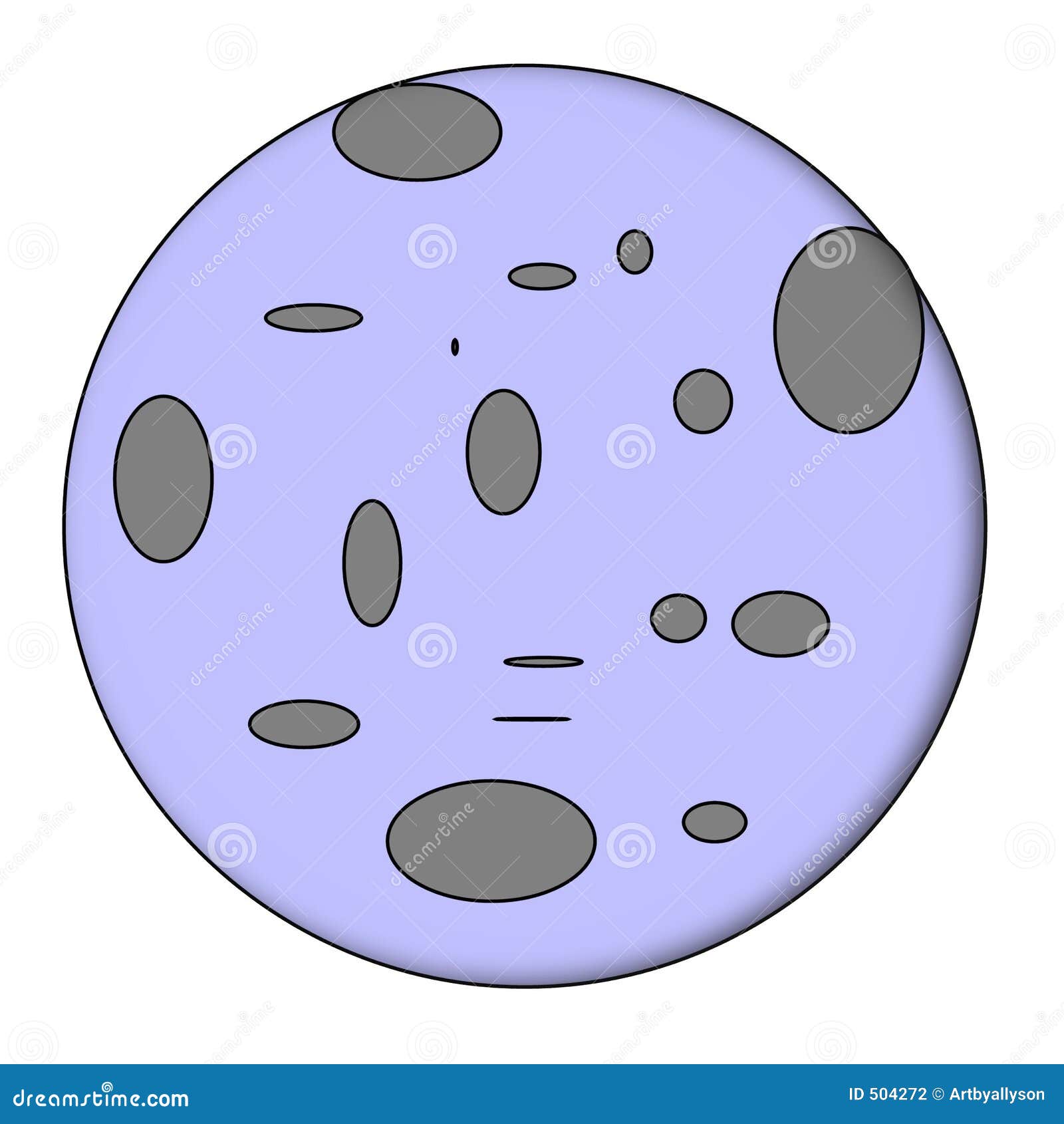 Desenhos animados da lua ilustração stock. Ilustração de desenhado - 504272