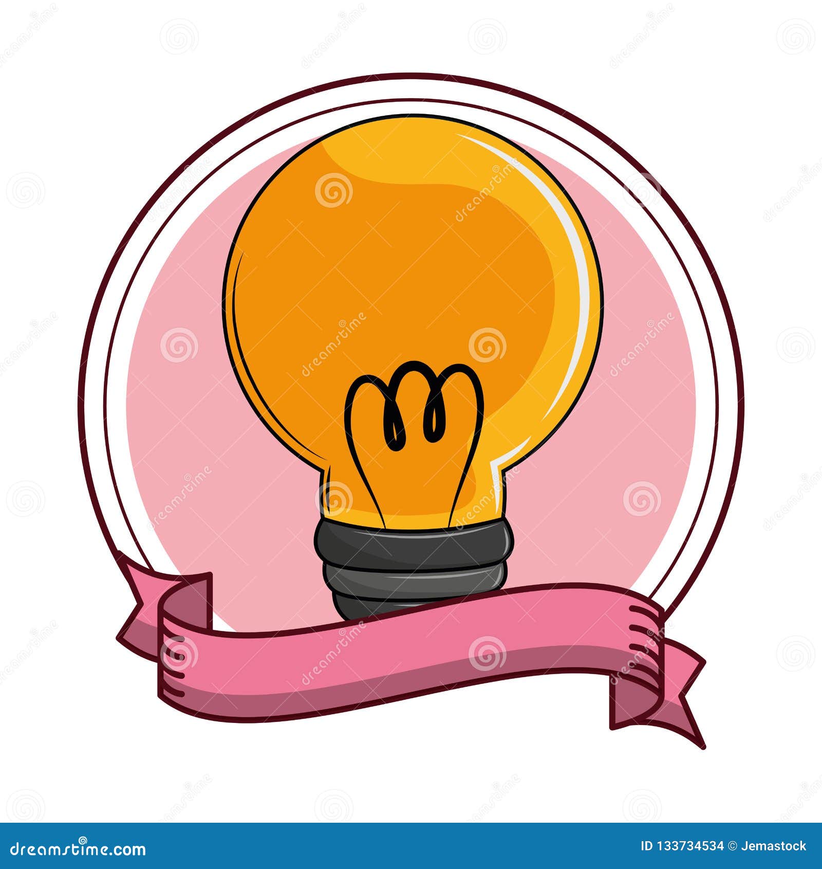 Desenhos Animados Da Luz De Bulbo Ilustração do Vetor - Ilustração de ...