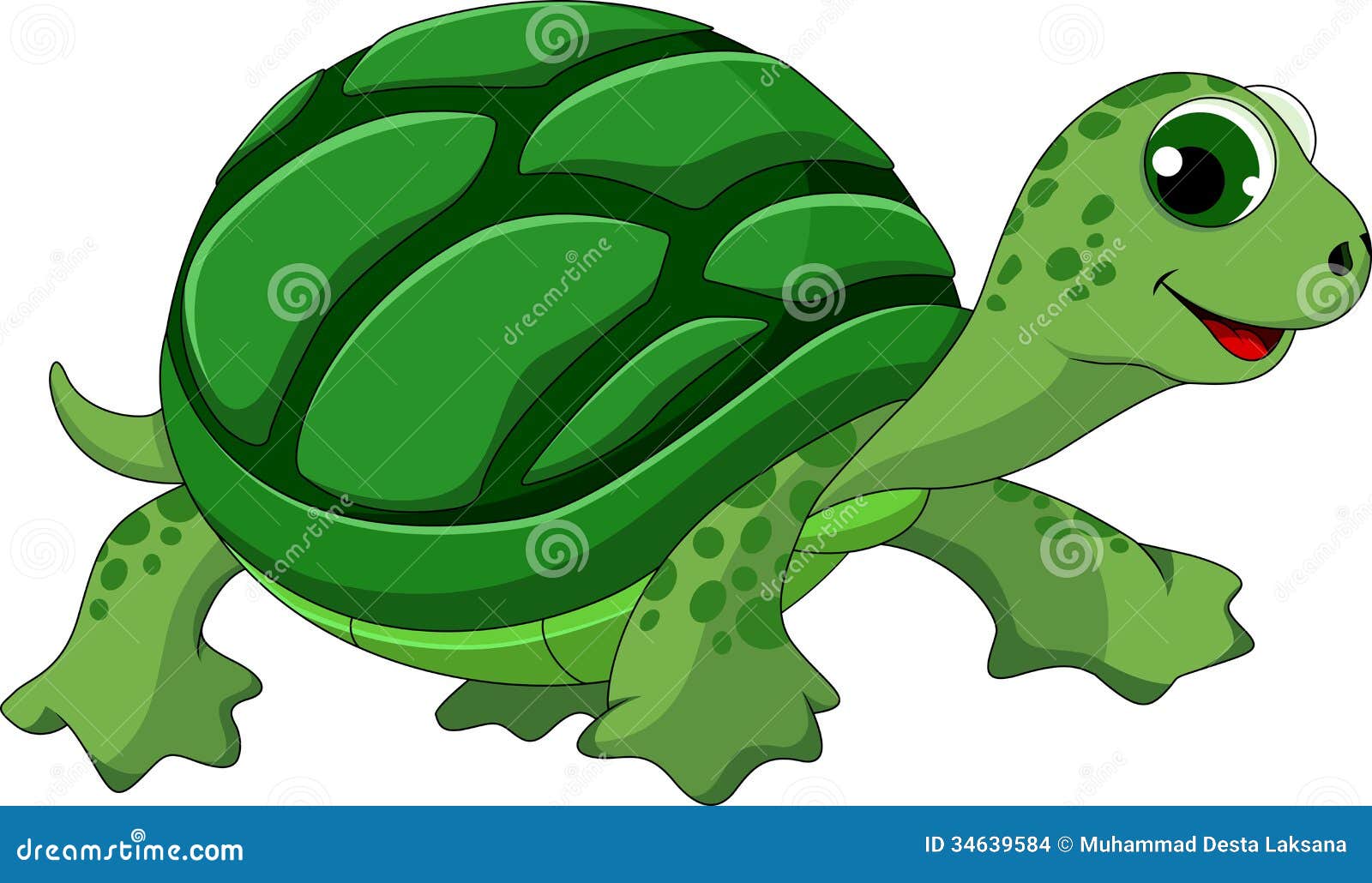 Desenhos Animados Da Tartaruga Ilustração Stock - Ilustração de sorrir ...