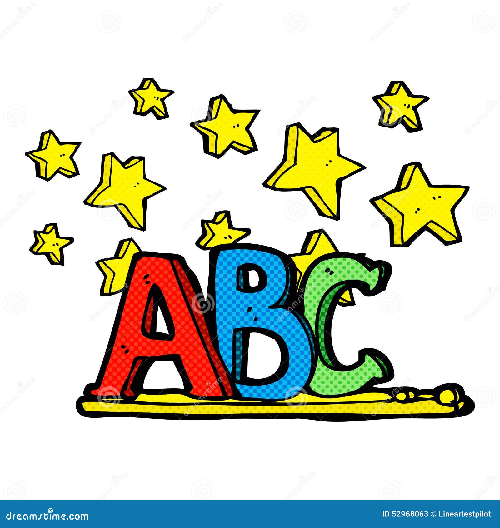 Desenhos Animados De ABC Ilustração Stock - Imagem: 52968063
