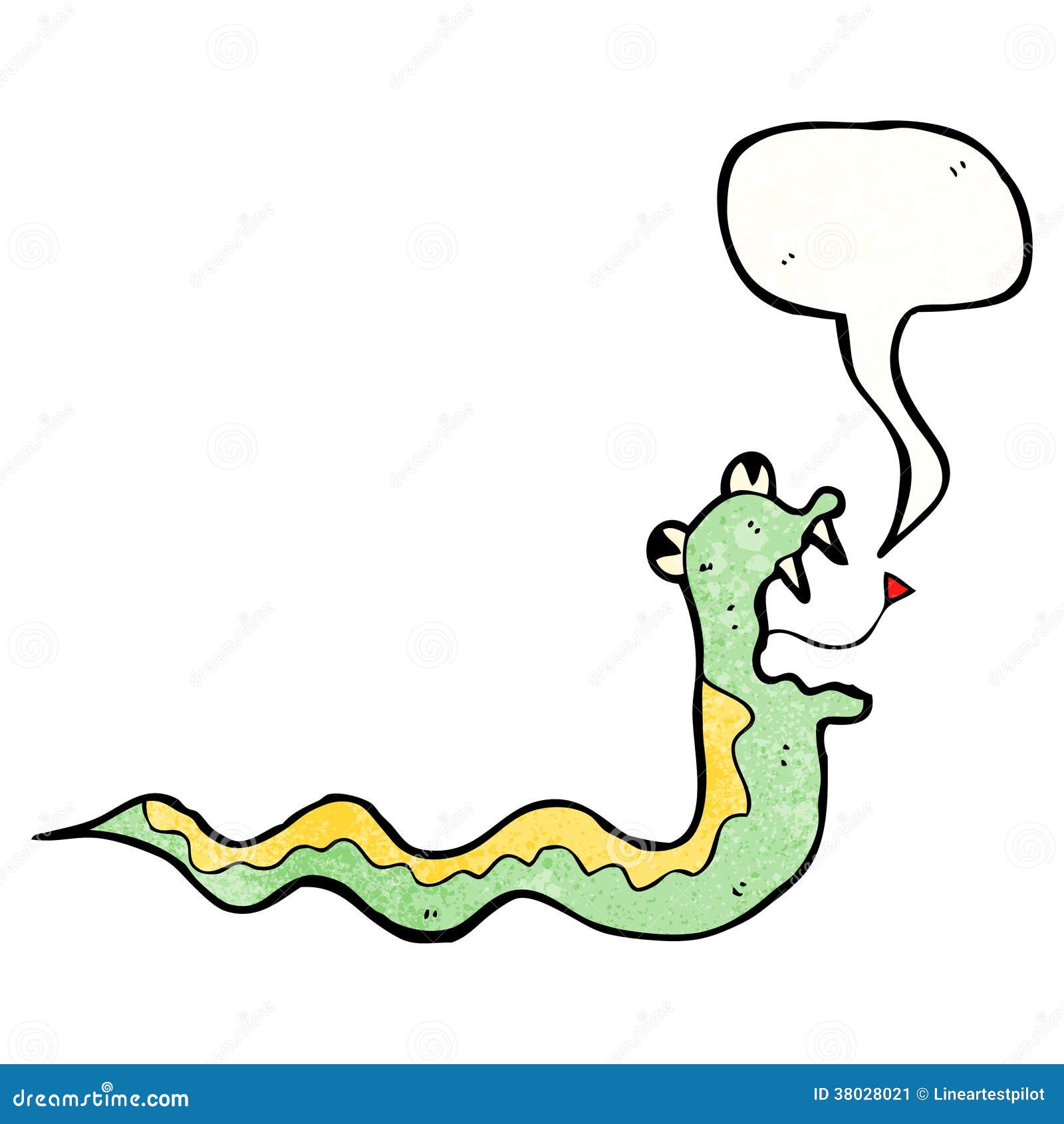 Desenhos Animados De Silvo Da Serpente Ilustração do Vetor - Ilustração ...
