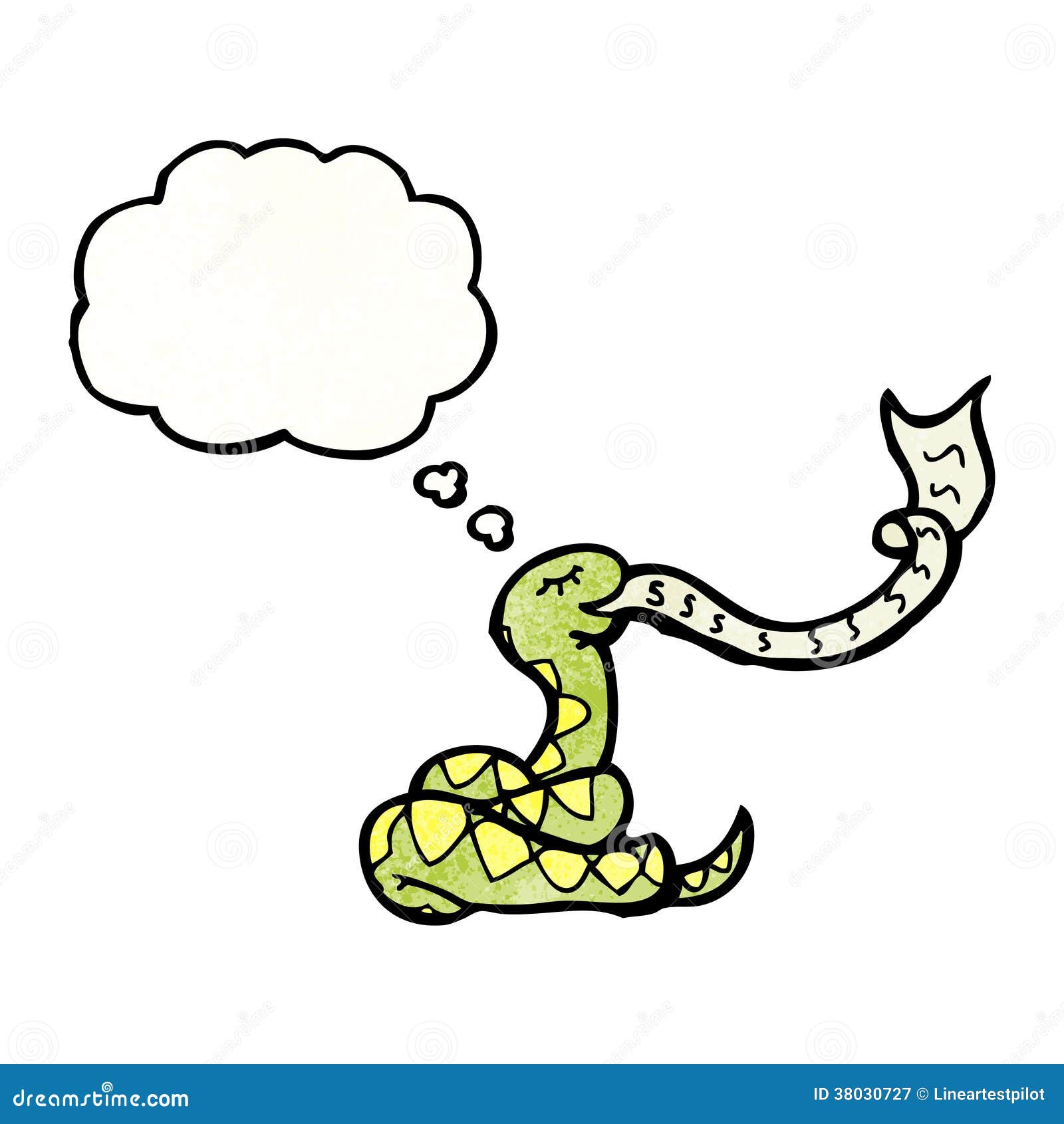 Desenhos Animados De Silvo Da Serpente Ilustração do Vetor - Ilustração ...