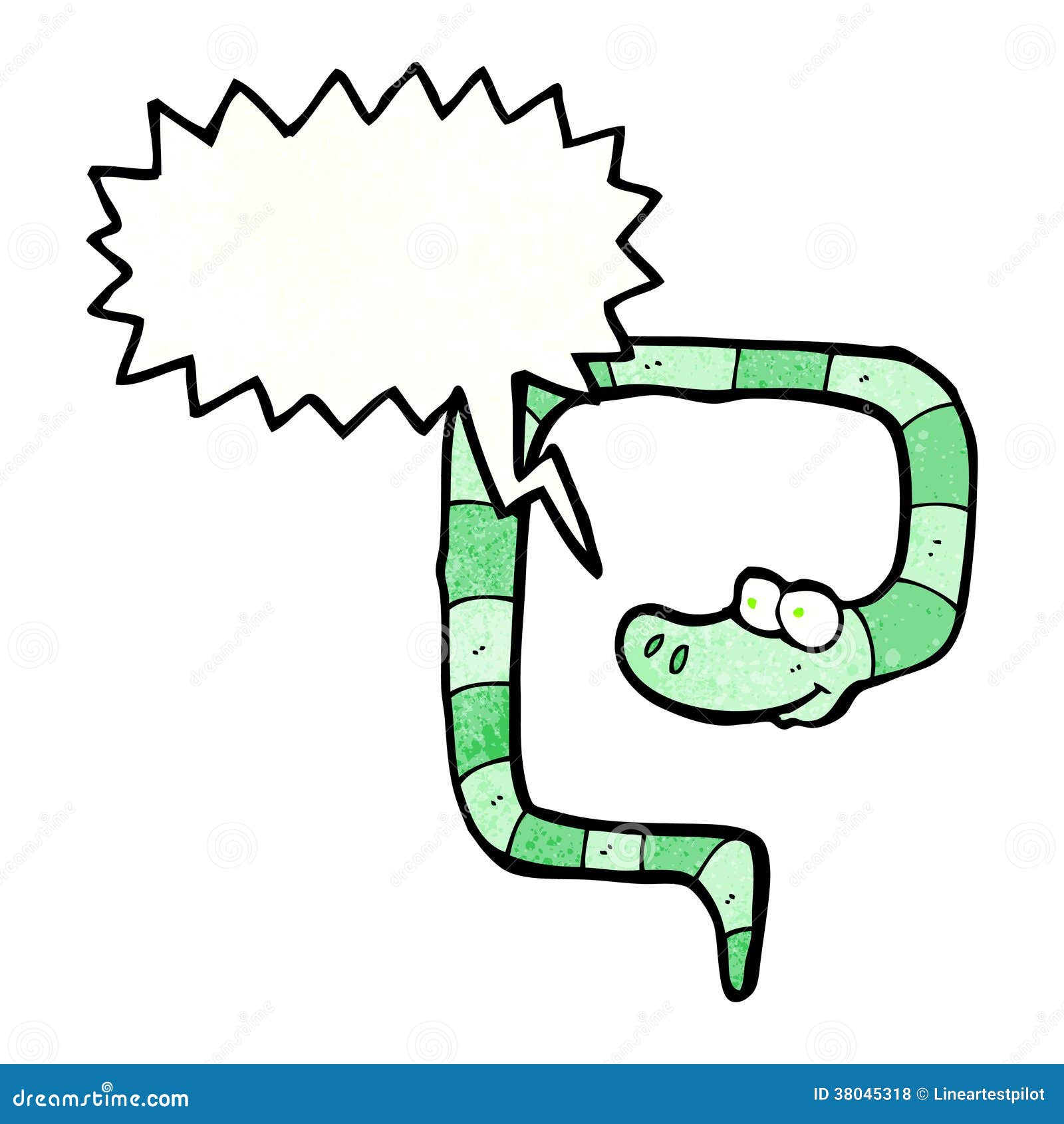 Desenhos Animados De Silvo Da Serpente Ilustração do Vetor - Ilustração ...