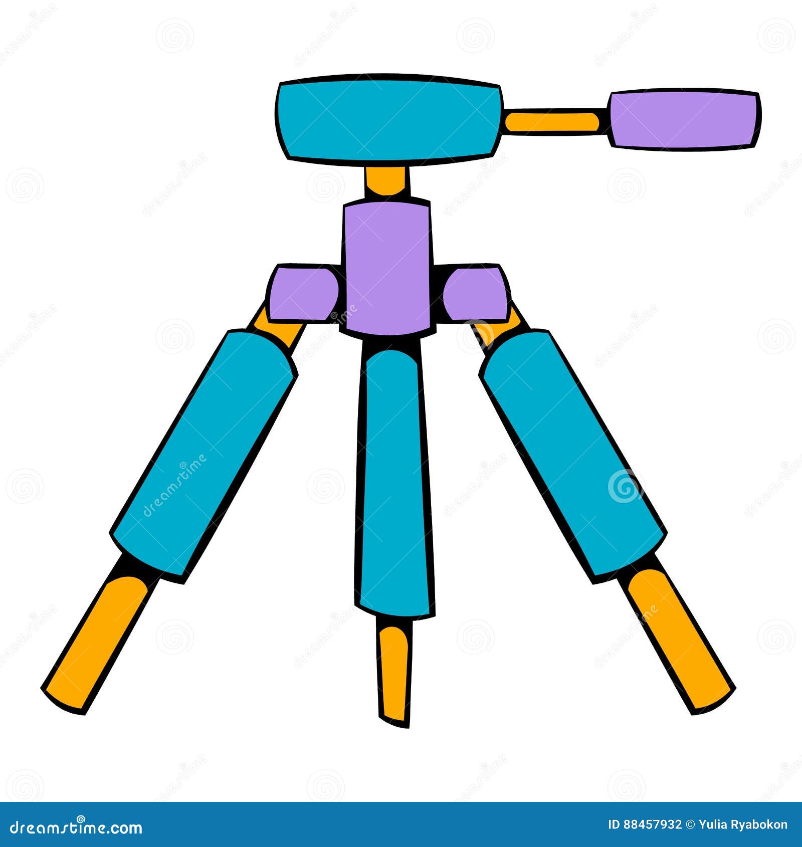 Desenhos Animados Do ícone Do Tripé Ilustração do Vetor - Ilustração de ...