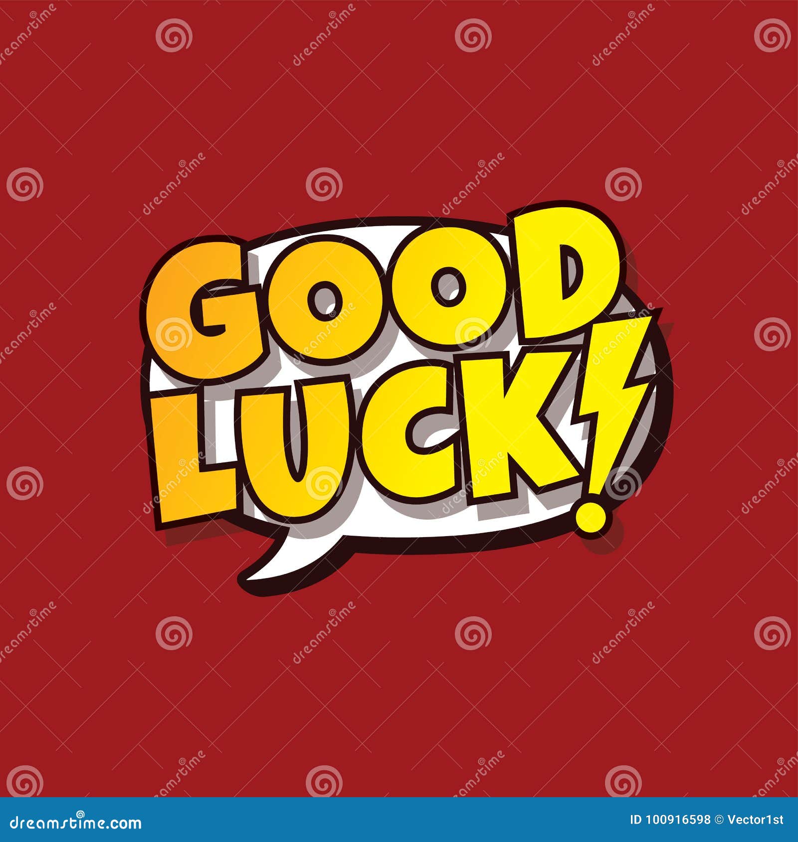 Desenhos Animados Do Cumprimento Da Boa Sorte Ilustração do Vetor ...