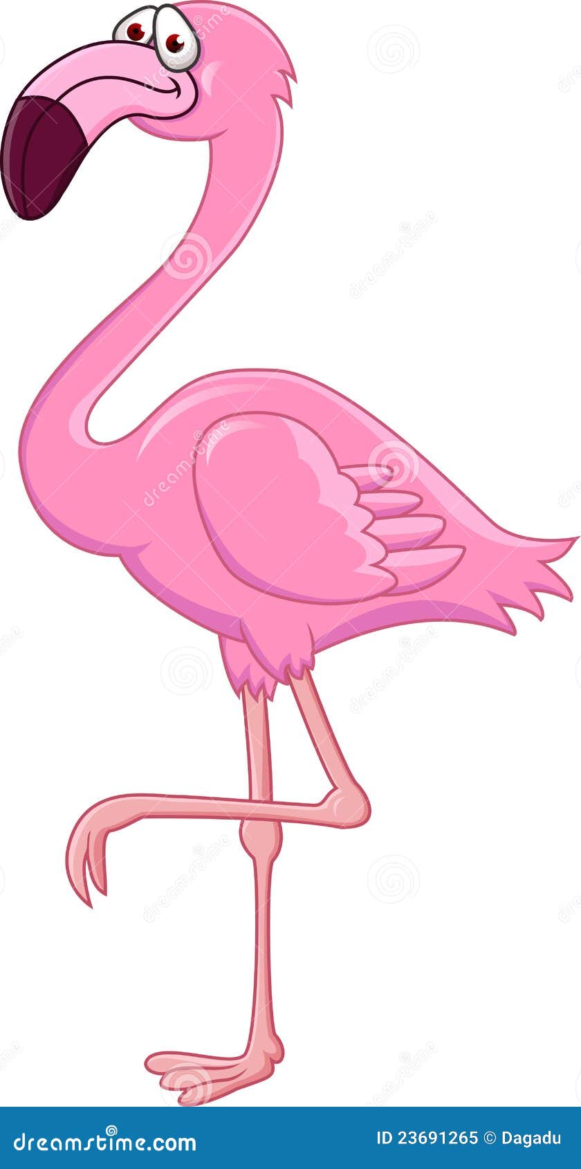 Desenhos Animados Do Flamingo Ilustração do Vetor - Ilustração de cute ...
