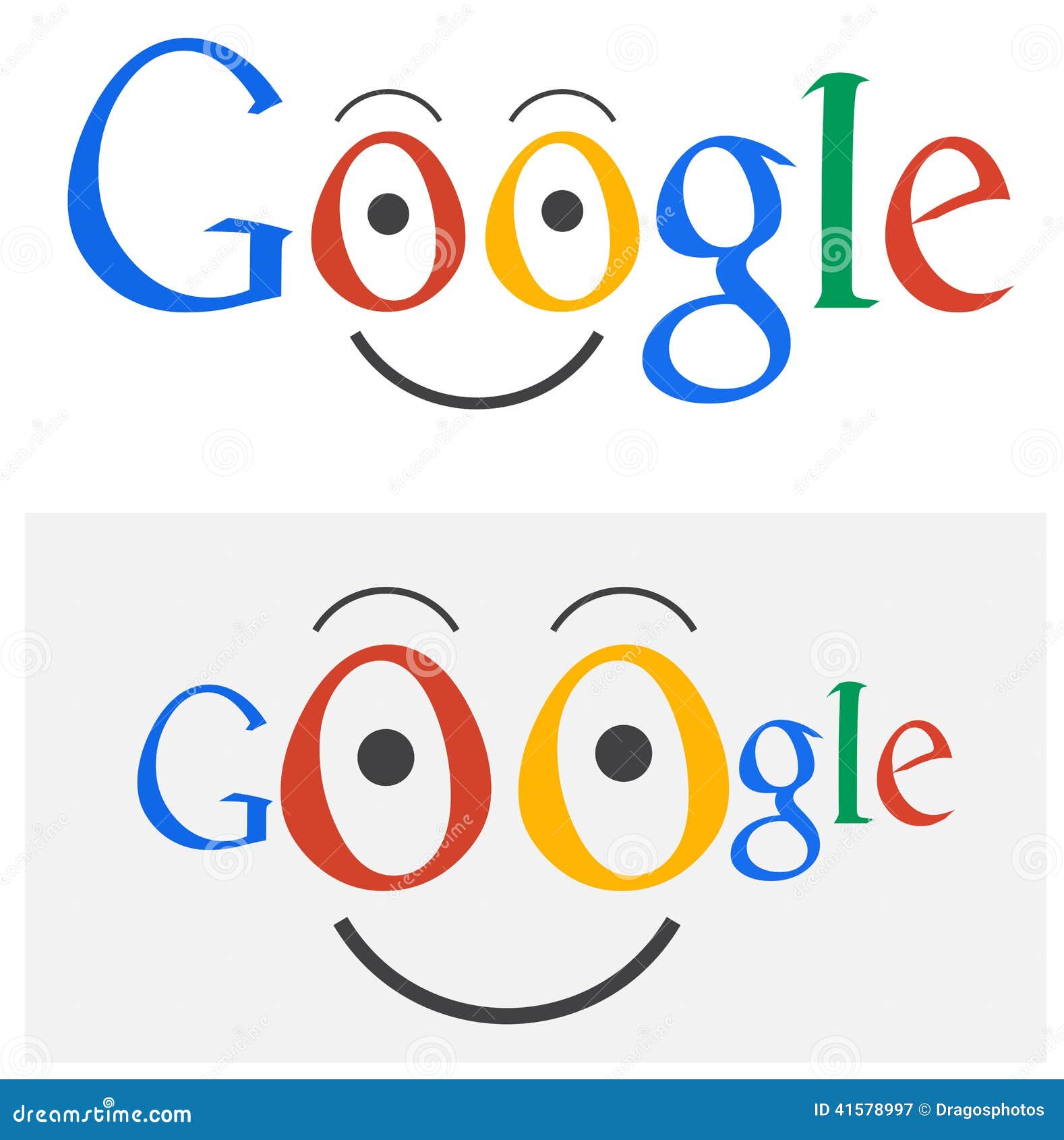 Desenhos Animados Do Logotipo De Google Fotografia Editorial ...