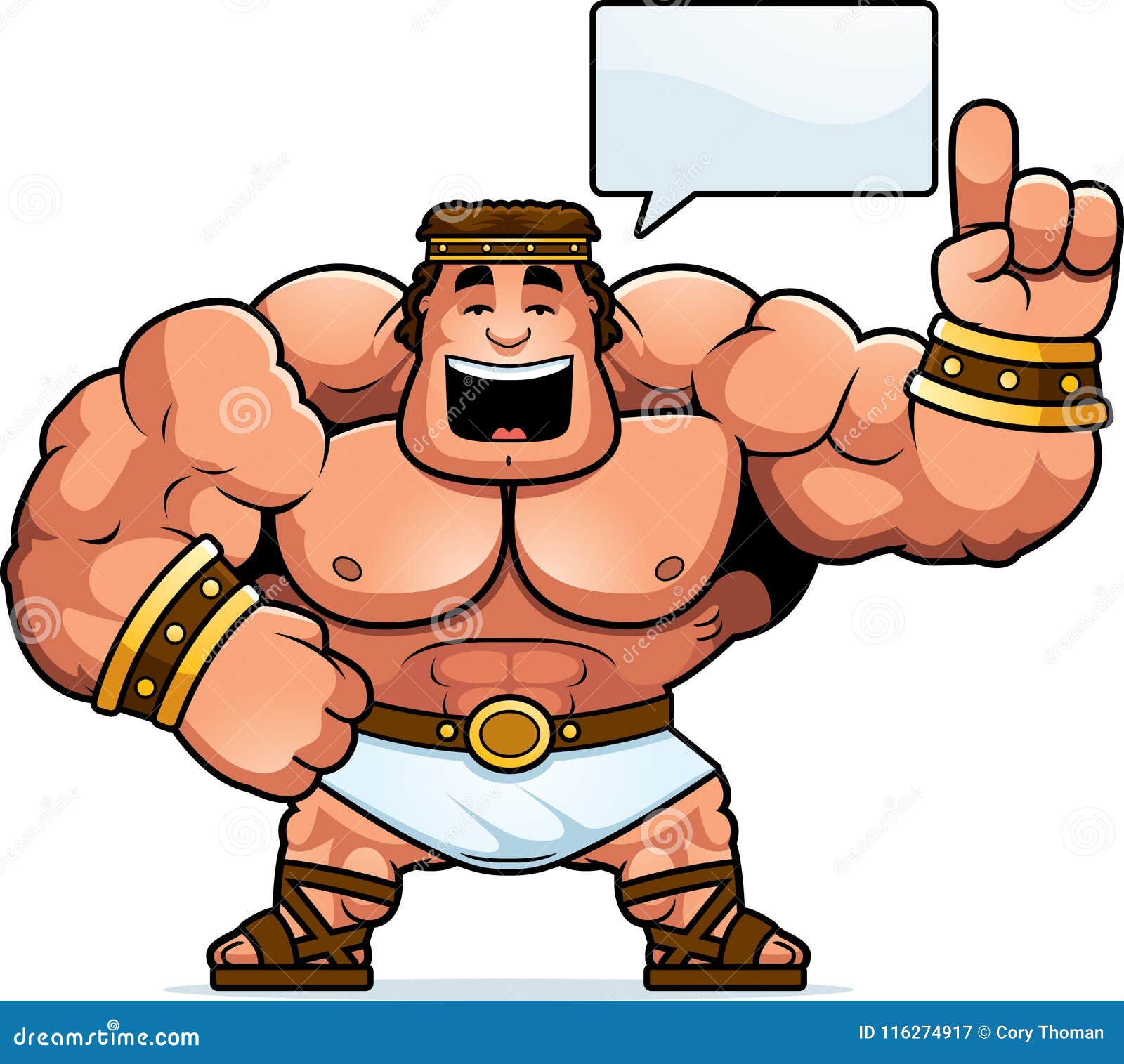 Desenhos Animados Hercules Talking Ilustração do Vetor - Ilustração de ...