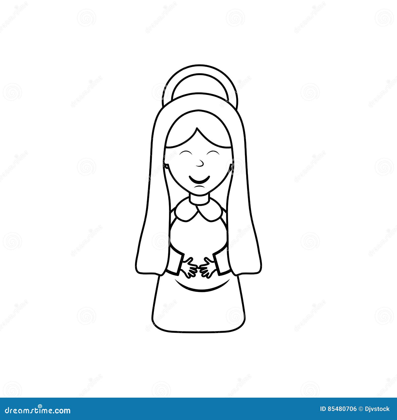 Desenhos De Maria Para Colorir - RETOEDU