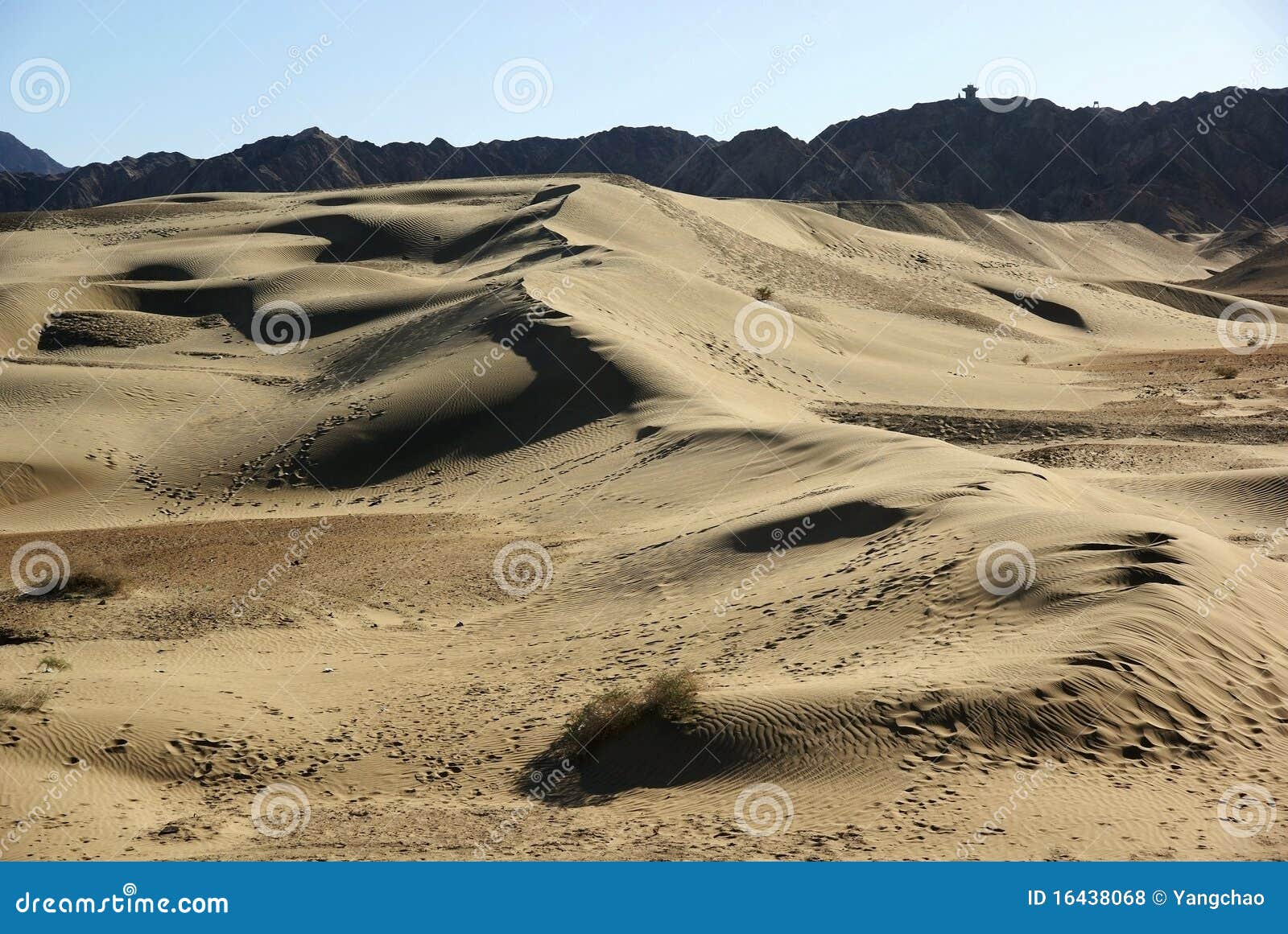The desert stock photo. Image of dunhuang, china, deserts - 16438068