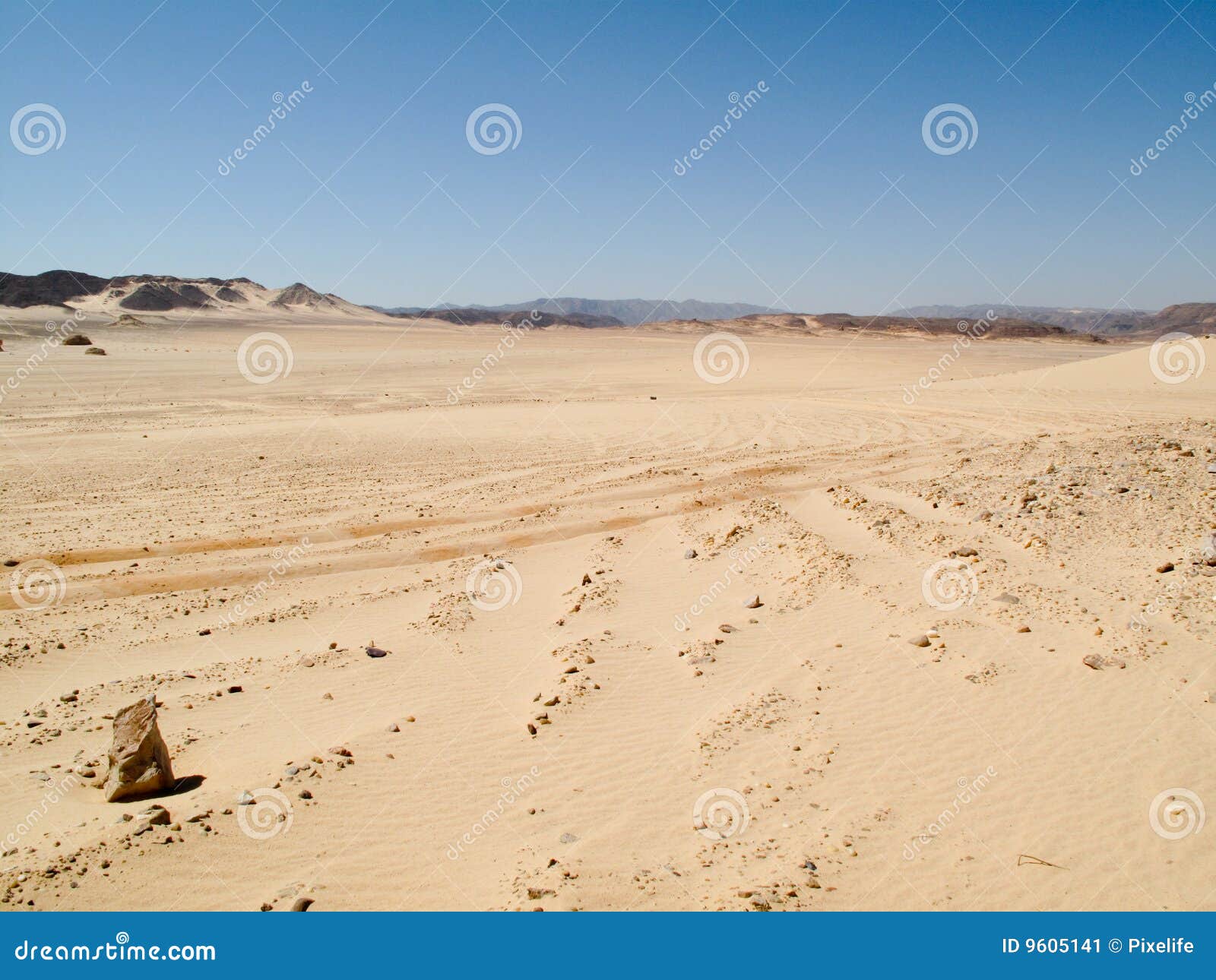 Desert stock image. Image of panorama, inhospitable, desert - 9605141