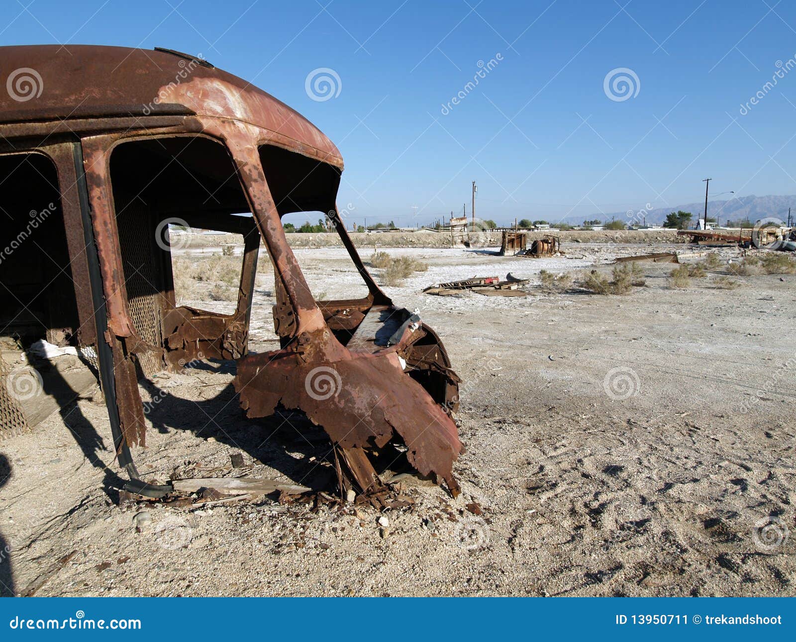 Desert Apocalypse stock image. Image of junk, california - 13950711