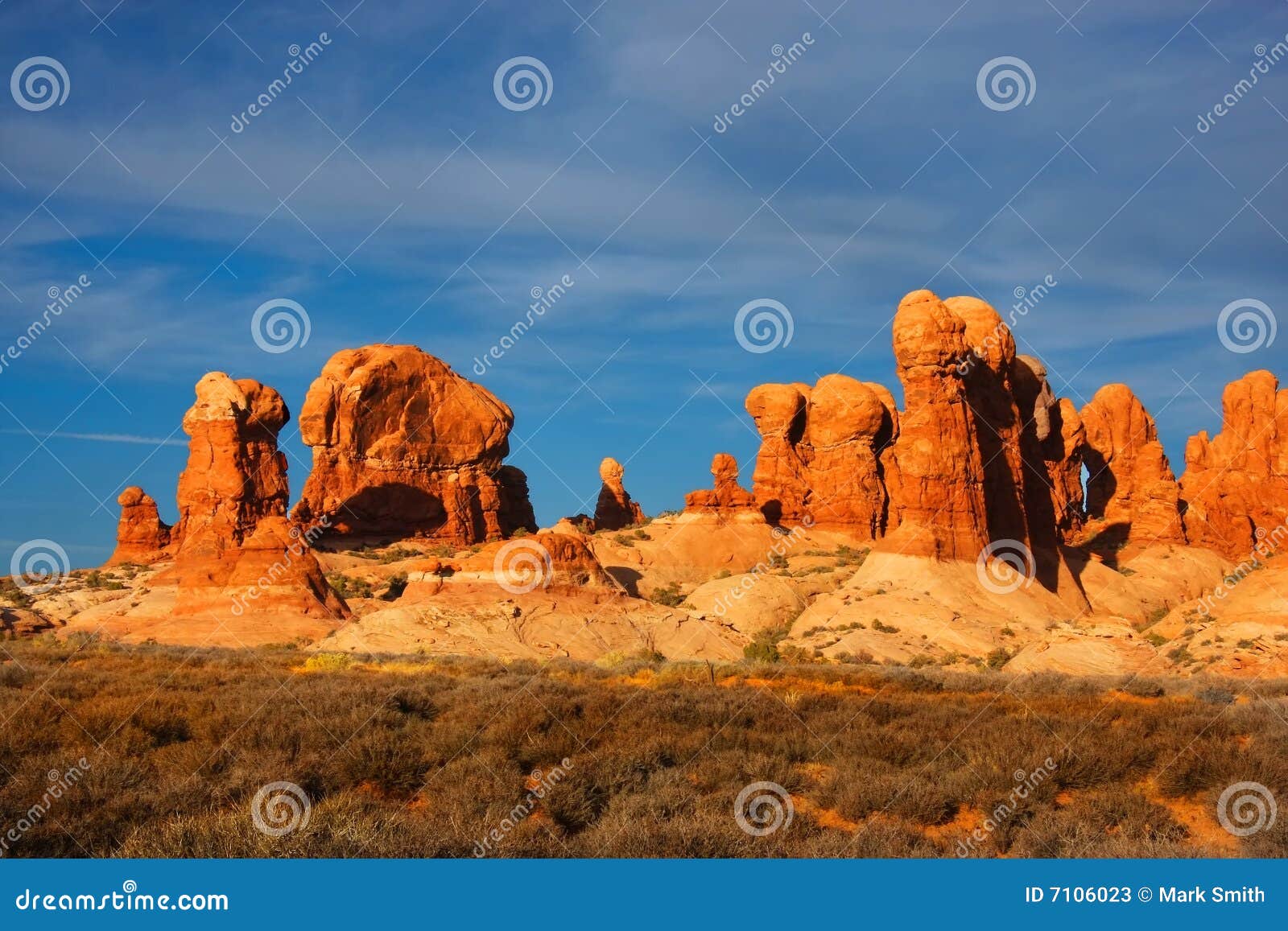 Desert Arches National Park Stock Image - Image of national, wilderness ...