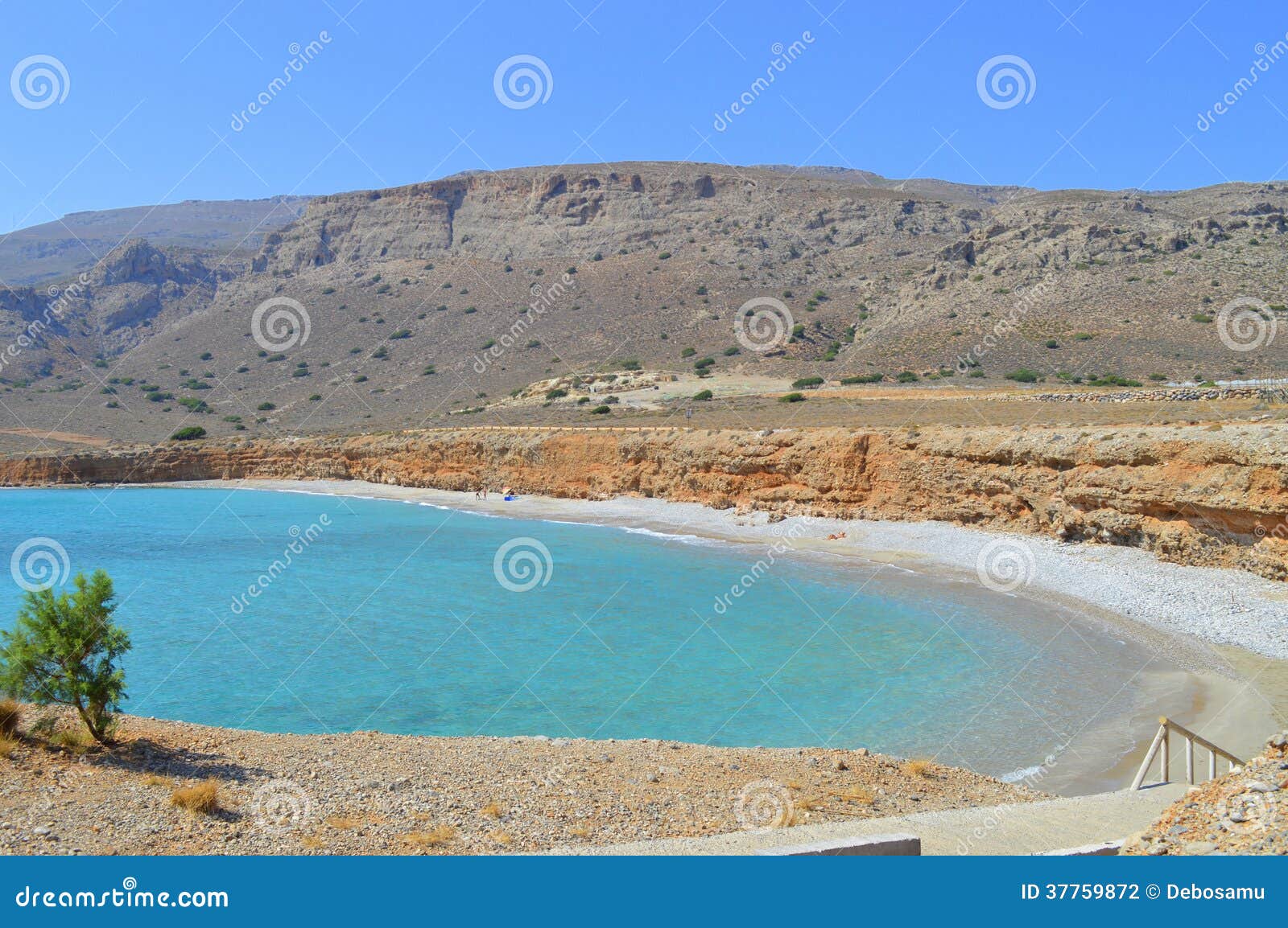 Desert beach crete greece stock photo. Image of sand - 37759872