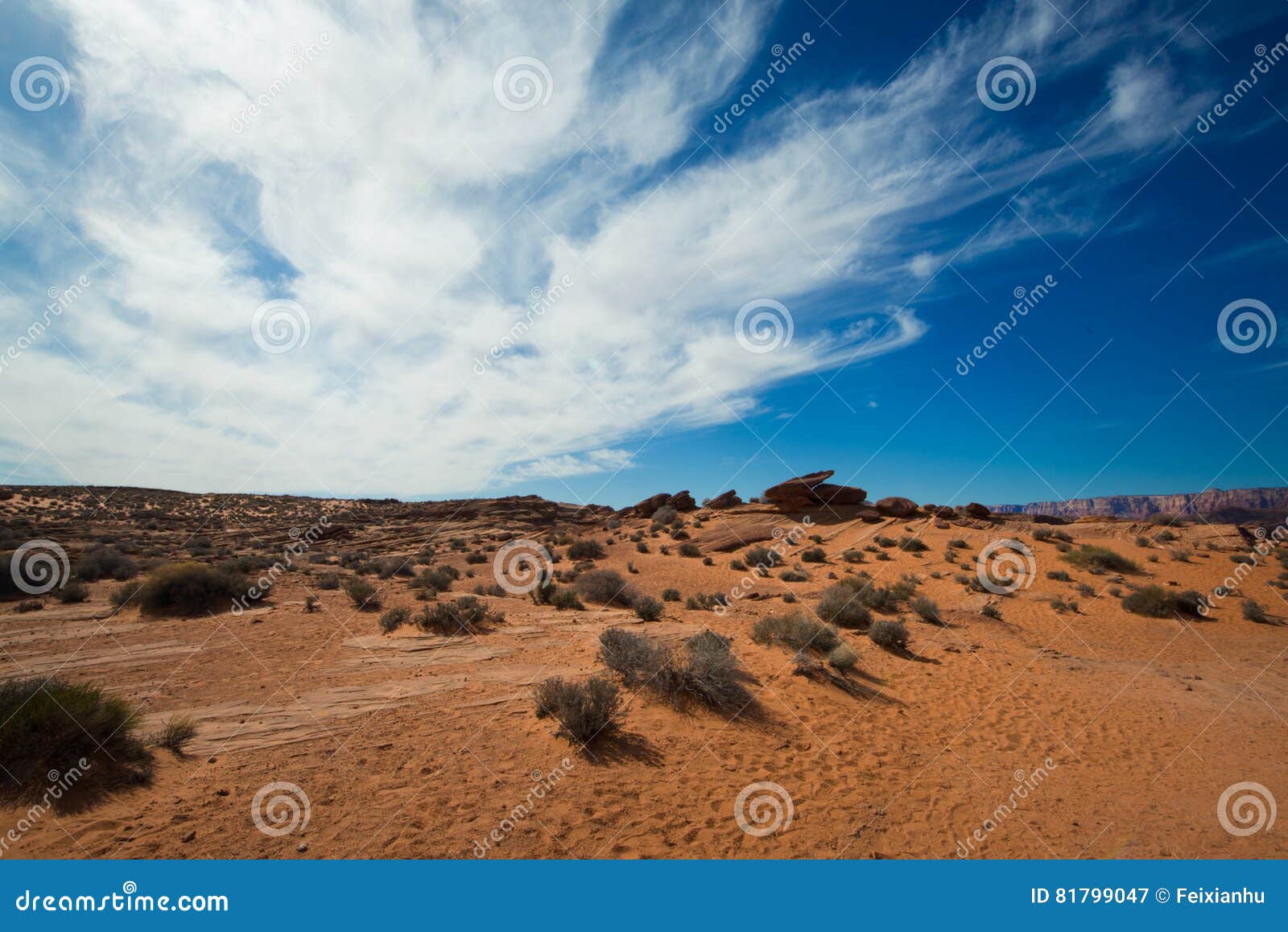 Desert and blue sky stock image. Image of travel, blue - 81799047